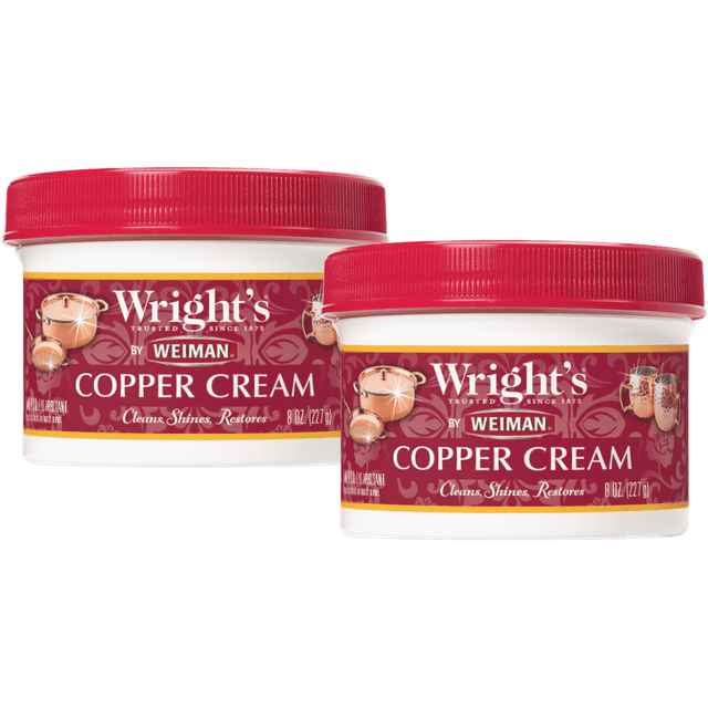 Wright's by Weiman Copper Cleaner Cream - Shine & Polish Copper, 2 Pack ...