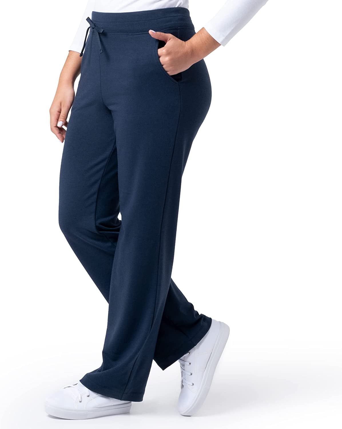 Wright's Women's Soft French Terry Relaxed Fit Sweatpants, Sizes S-4X ...