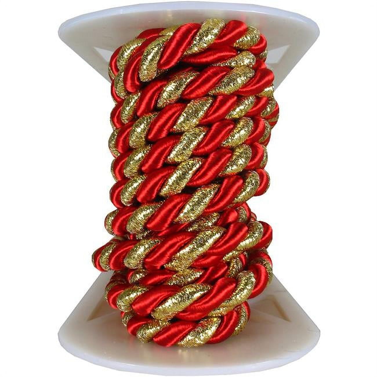 Wrights 186 8776-881J Red & Gold Twist Metallic Cord - Walmart.com
