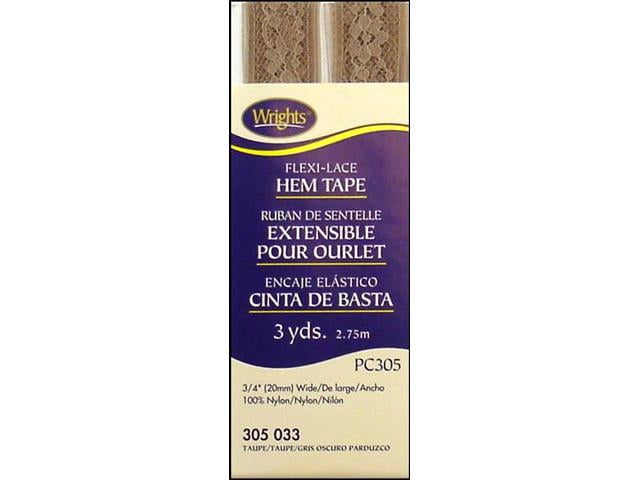 Wrights 3/4" Flexi-Lace Taupe Hem Facing, 3 Yd. - Walmart.com