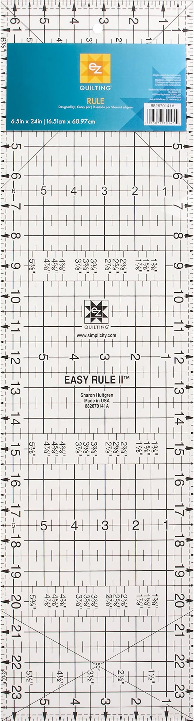 Wrights 6-1/2-Inch-by-24-Inch Easy Rule II, White,Blue - Walmart.com