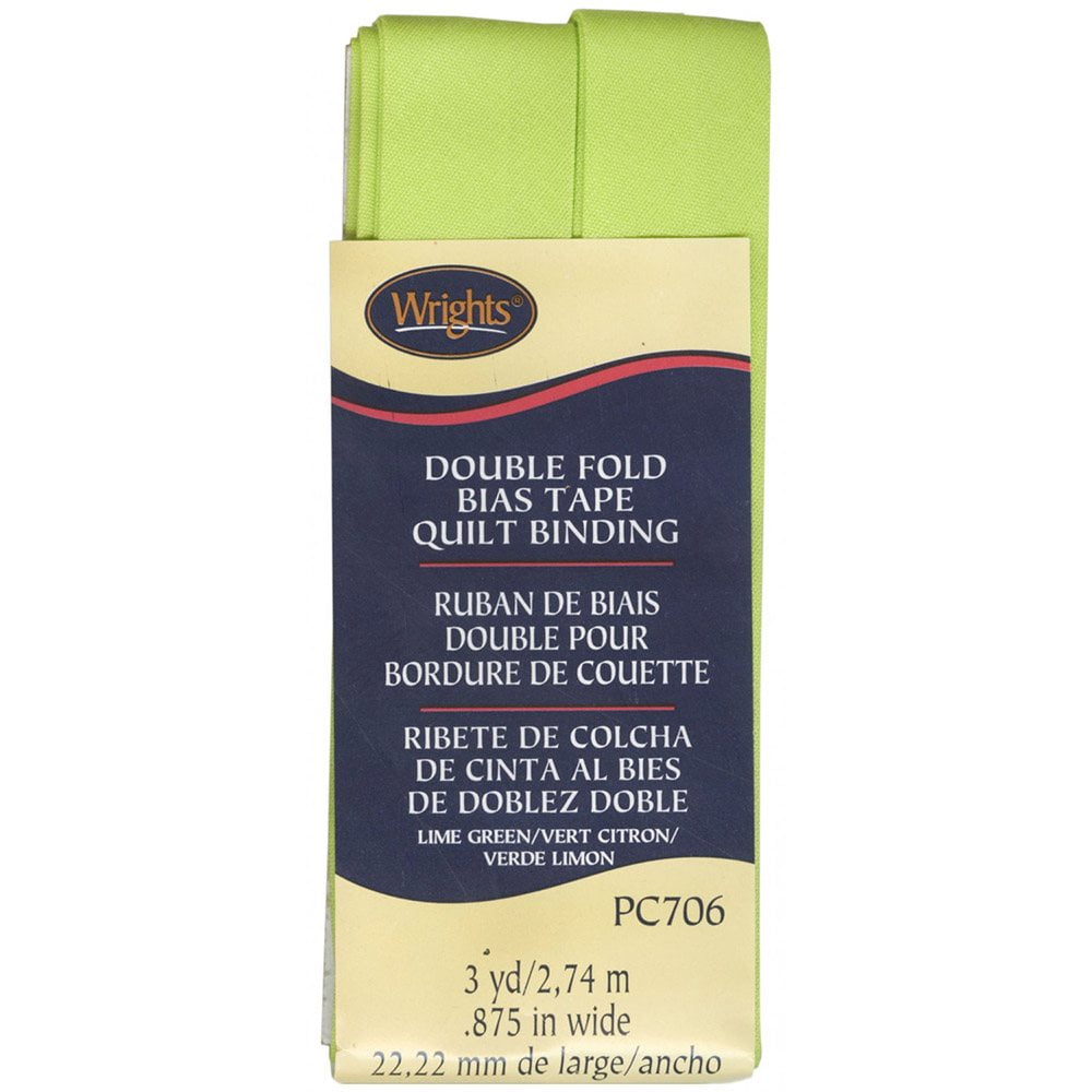 Wrights Double Fold Bias Tape Quilt Binding (7/8" x 3yds) - Walmart.com