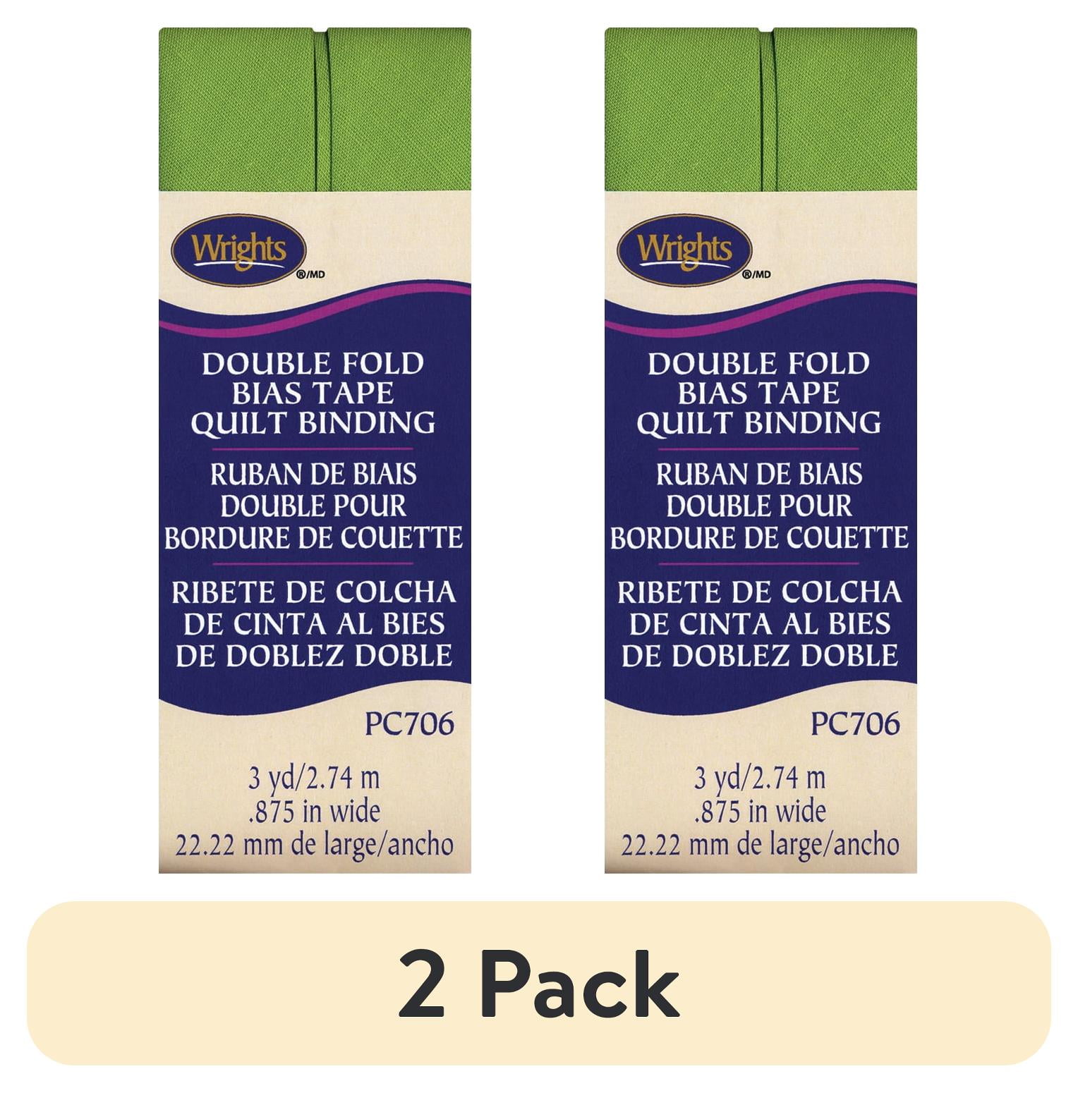 (2 pack) Wrights Double Fold Quilt Binding .875