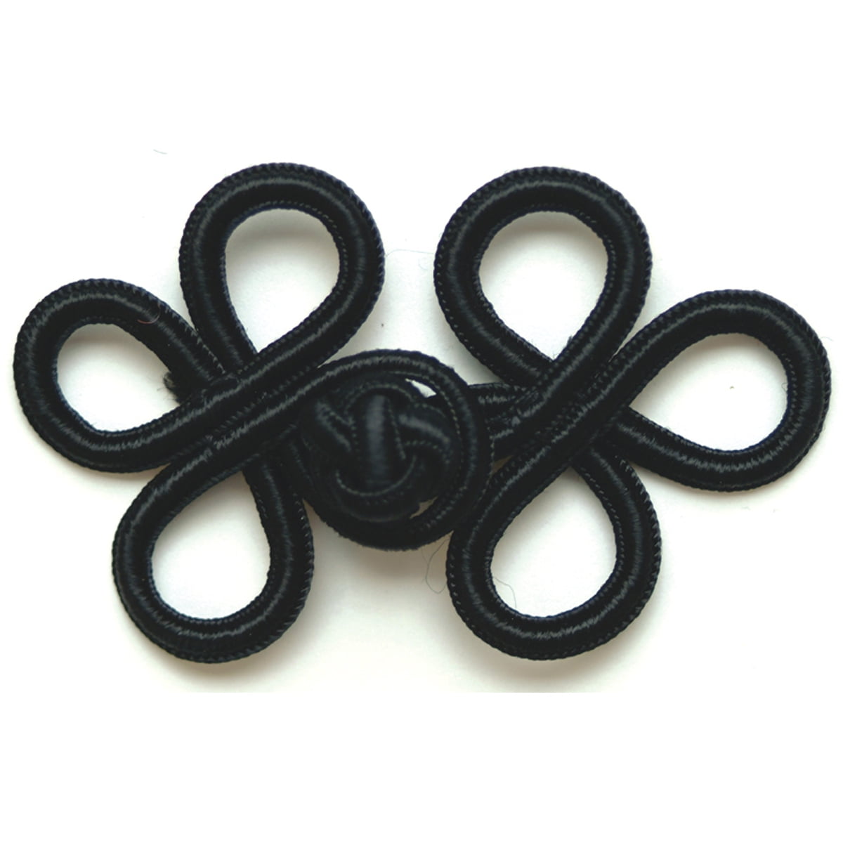 Wrights Rayon Braid Frog Closure-Black 3"X1-3/4" - Walmart.com