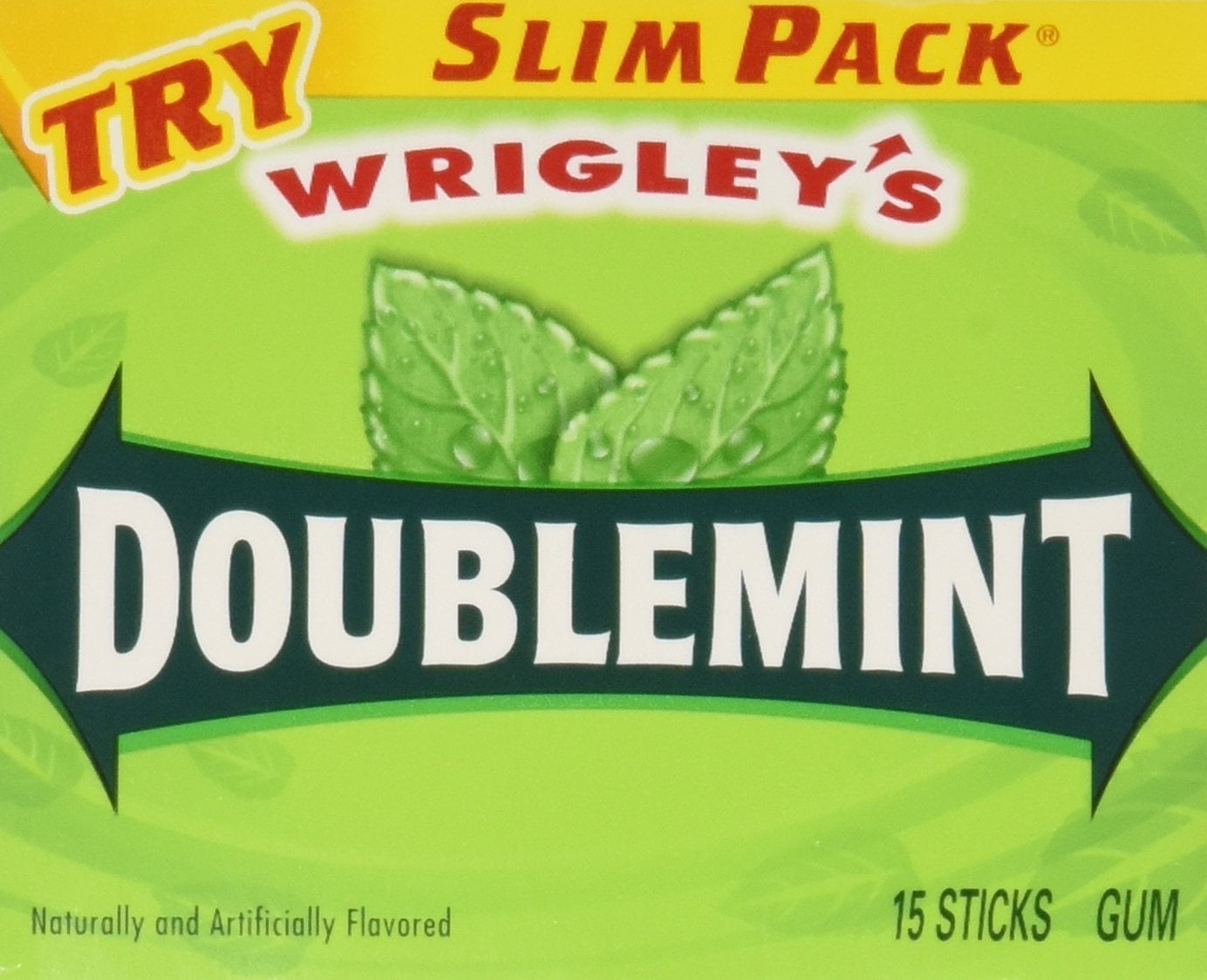 Wrigley - Doublemint, Slim, 15 stick pack, 10 count - Walmart.com