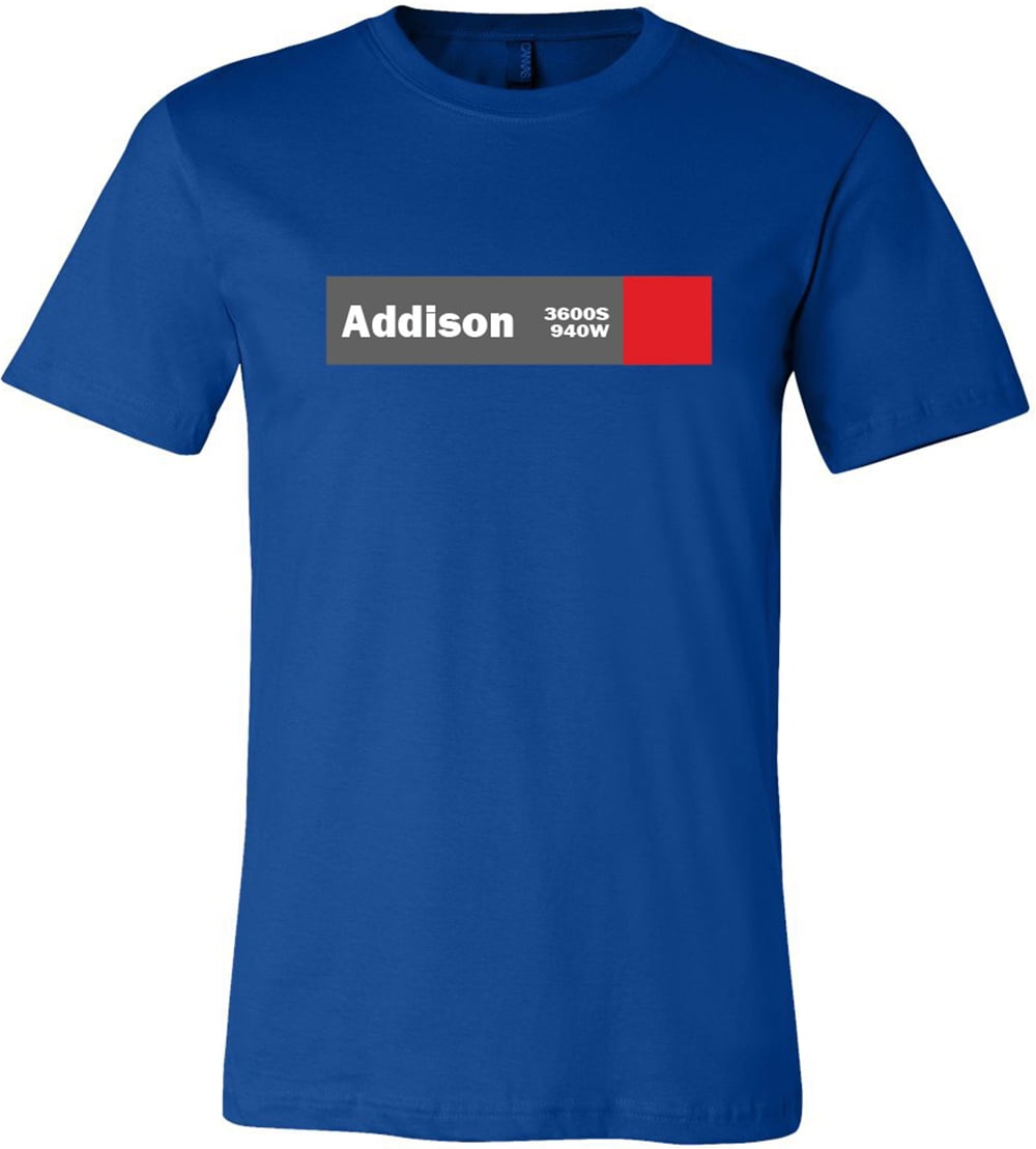 Wrigley Field Addison Red Line T-Shirt Royal - Walmart.com