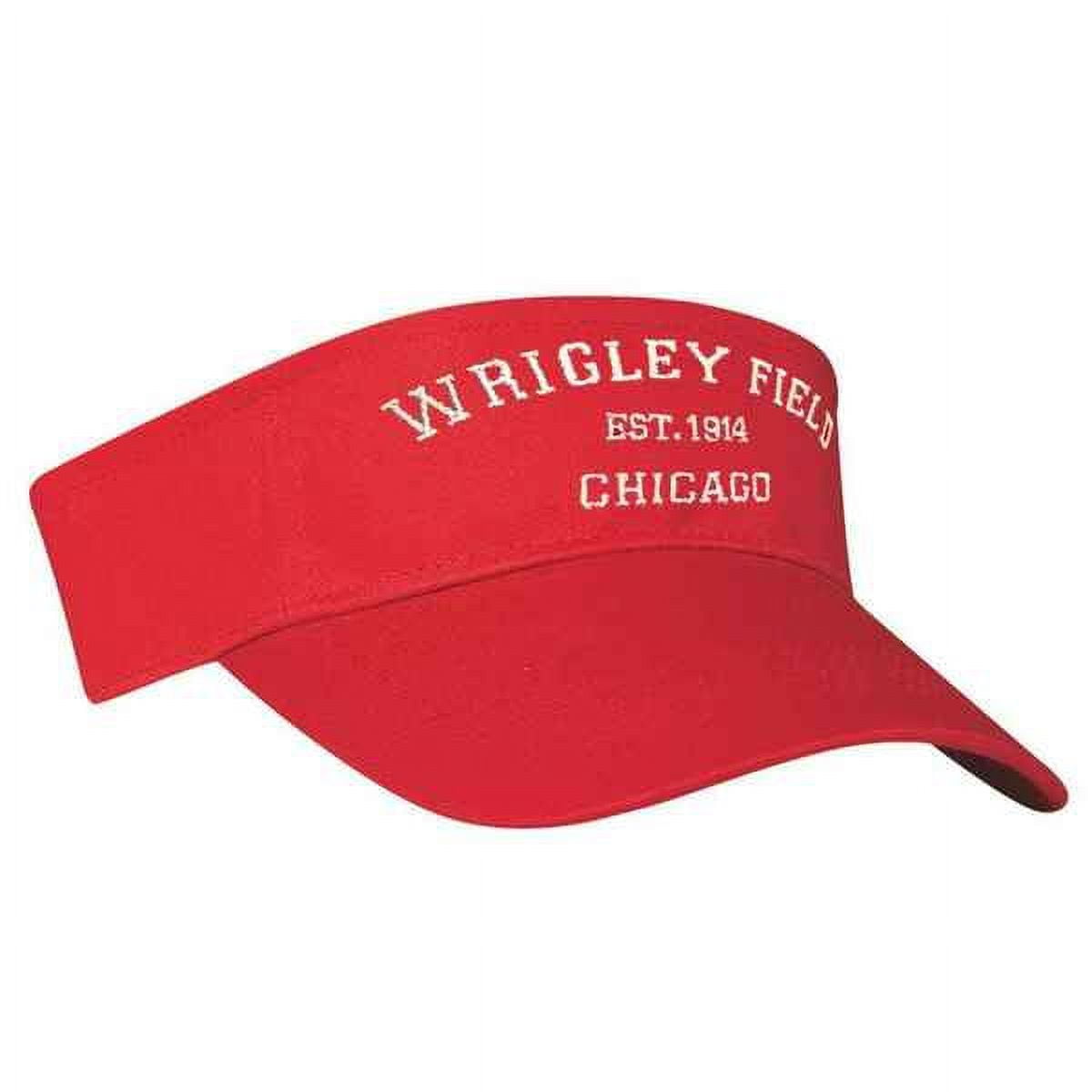 Wrigley Field Adjustable Red Visor by ThirtyFive55 - Walmart.com
