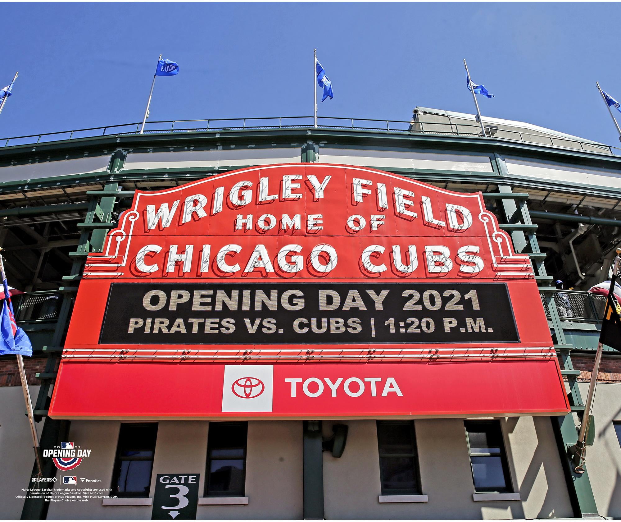 Wrigley Field Chicago Cubs Unsigned 2021 Opening Day Wrigley Field ...