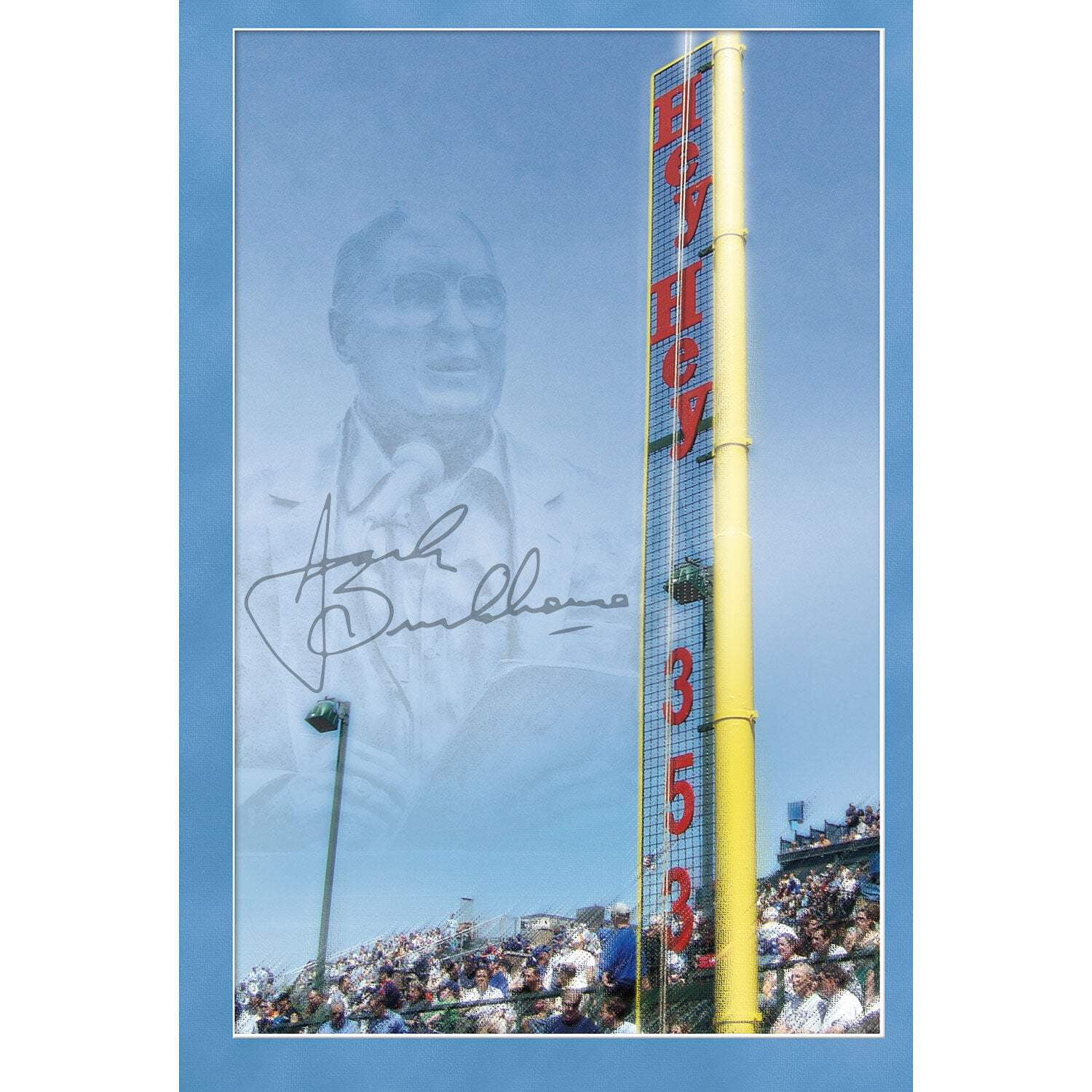 Wrigley Field Jack Brickhouse Hey Hey Post Card - Walmart.com