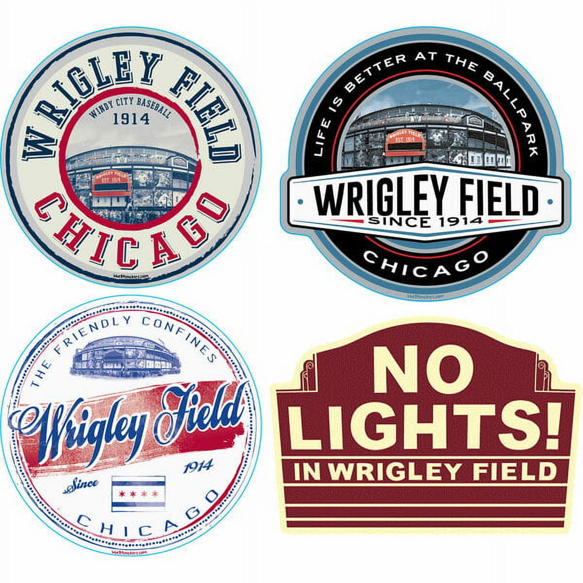 Wrigley Field Locker Room Sticker Collection by Blue84 - Walmart.com