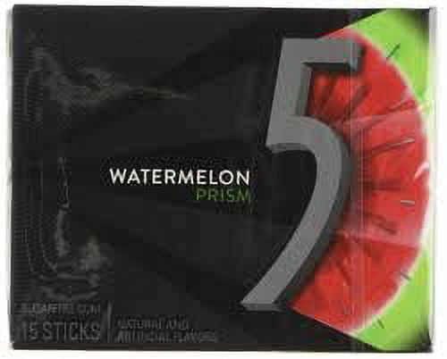 Wrigley Five Prism Gum Watermelon Prism Sugar Free Chewing Gum (Pack of ...