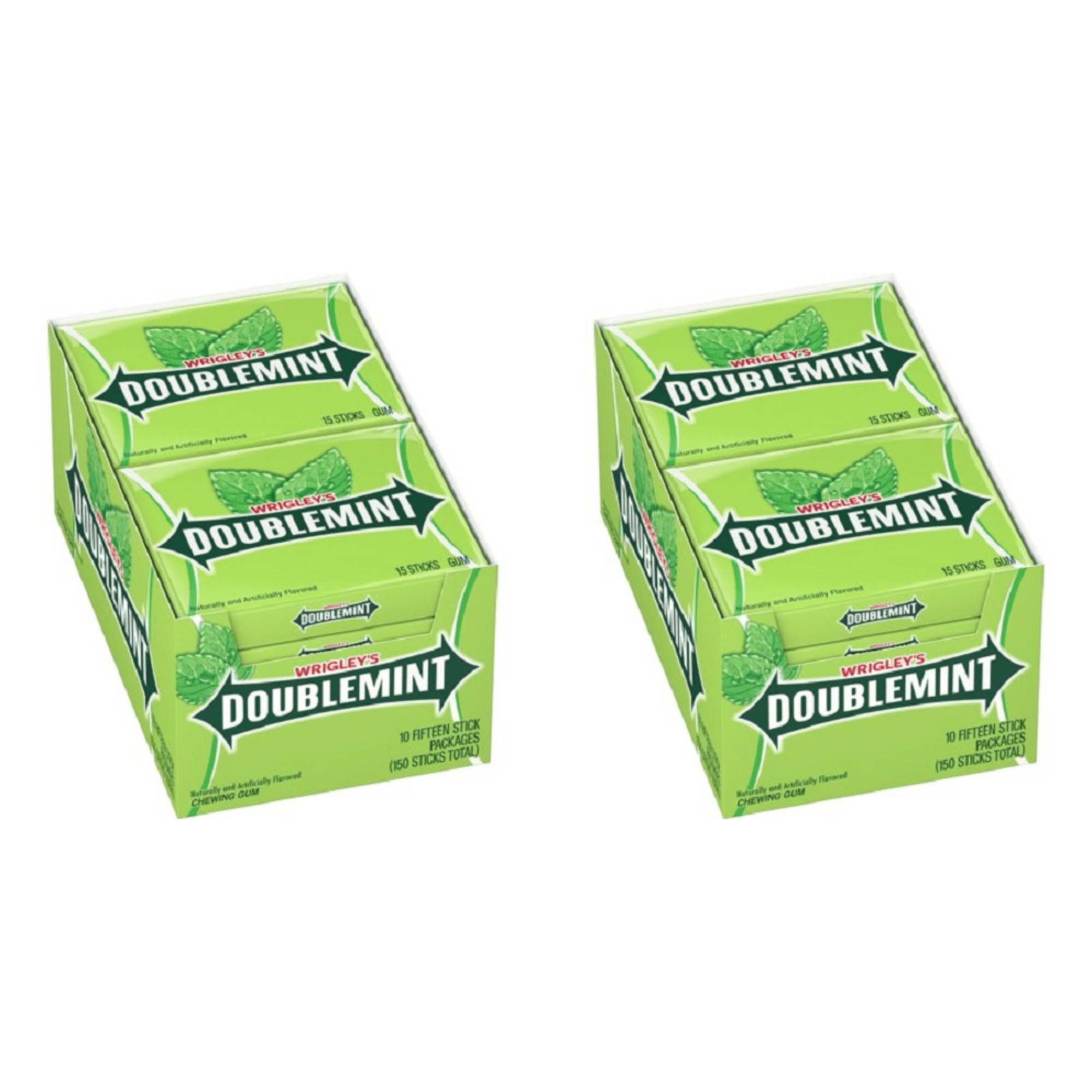 Wrigley Fresh Bulk Slim Pack Doublemint Chewing Gum, 15 Sticks Each, 20 ...