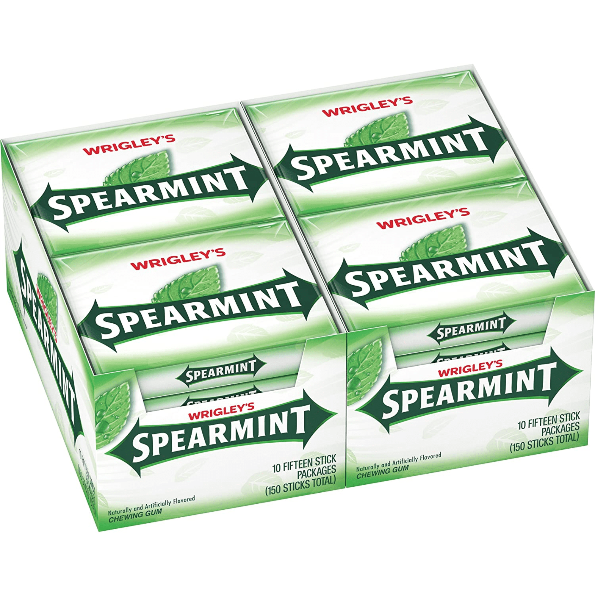 Wrigley Slim Pack Spearmint Chewing Gum 15Pcs Ea. Pack (20 Pack Double Up) - Walmart.com