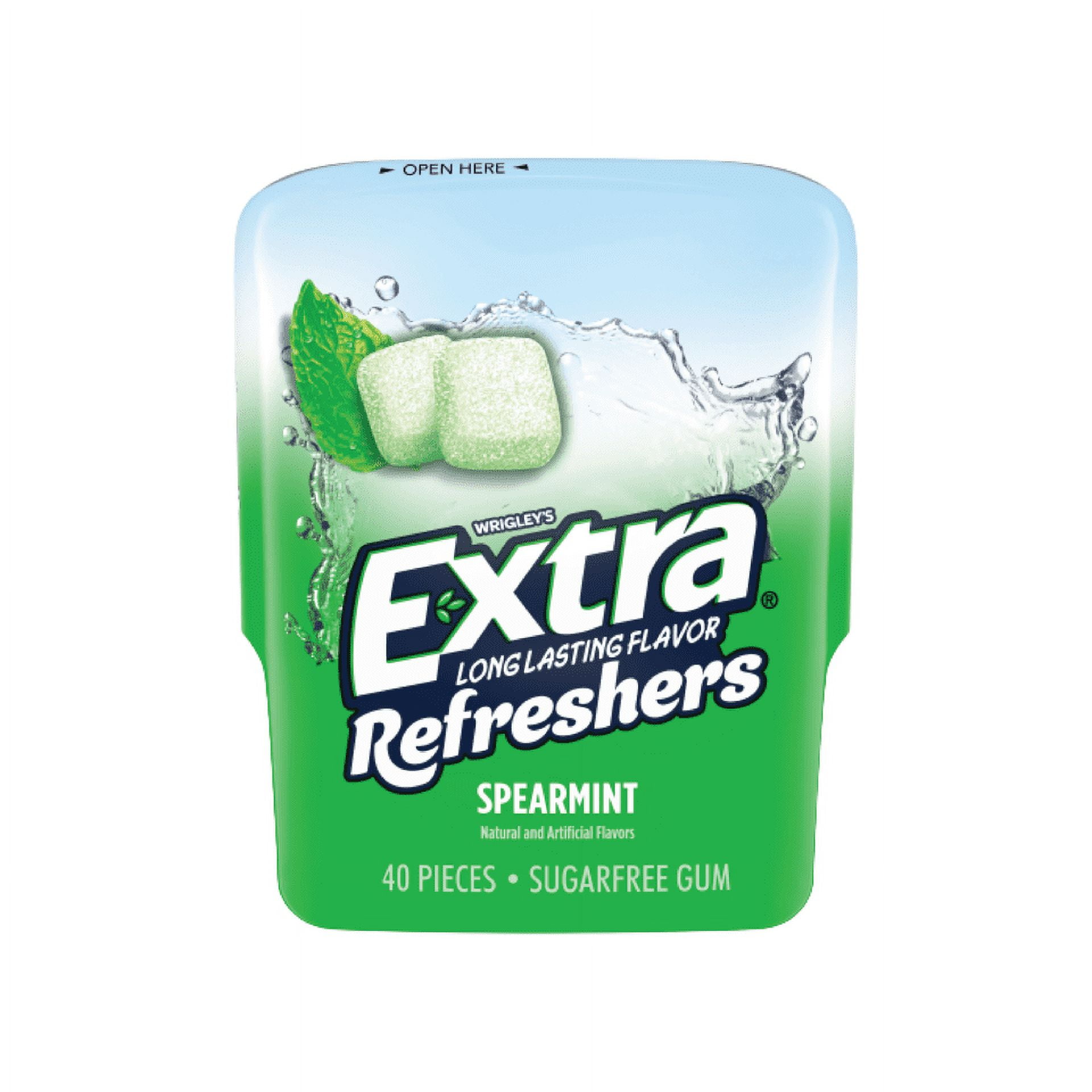 Wrigley's Extra Refreshers Spearmint Gum | 40 Pieces Per Bottle | 1 ...