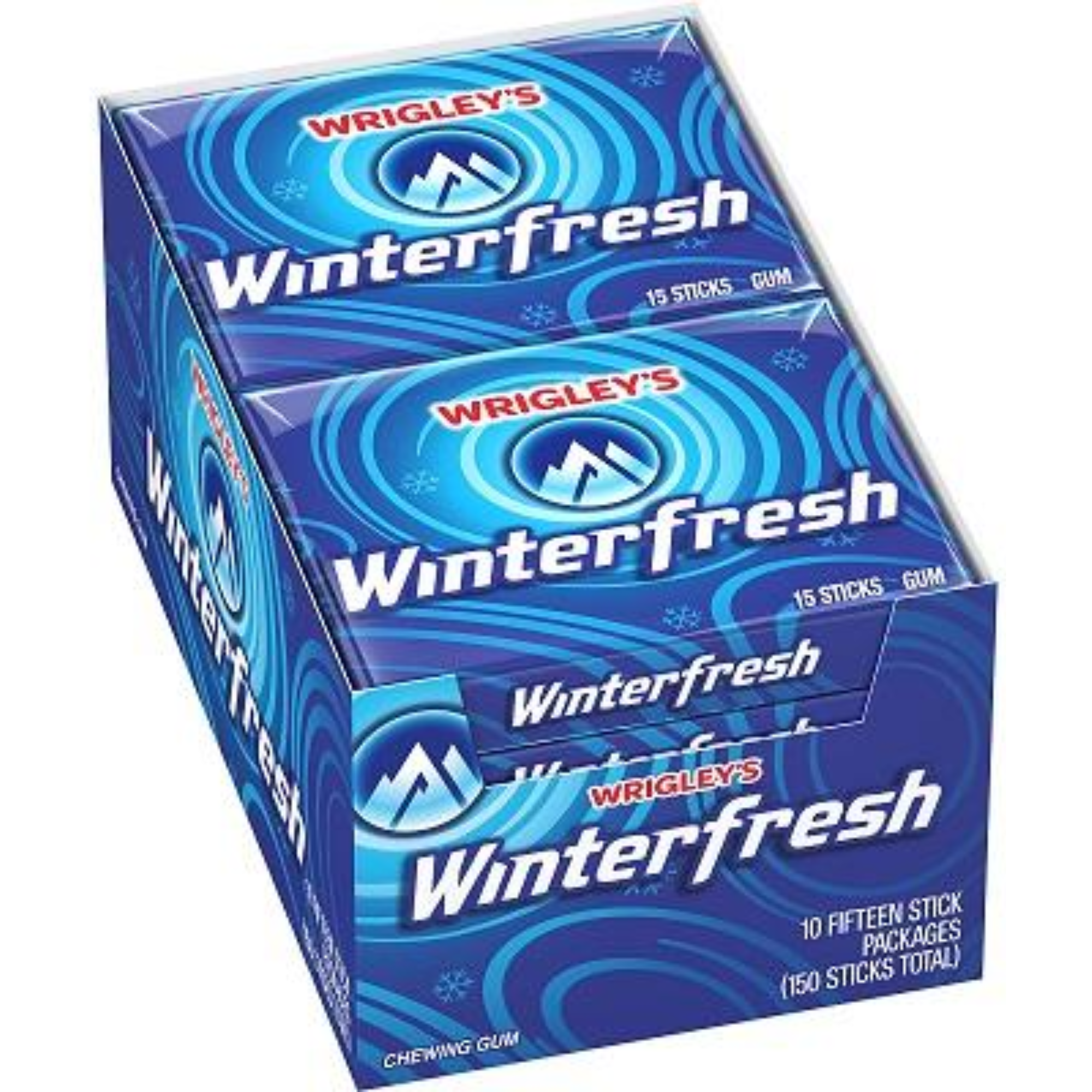 Wrigley's WINTERFRESH Chewing Gum, 15 Pieces Each Pack (Pack of 10 ...