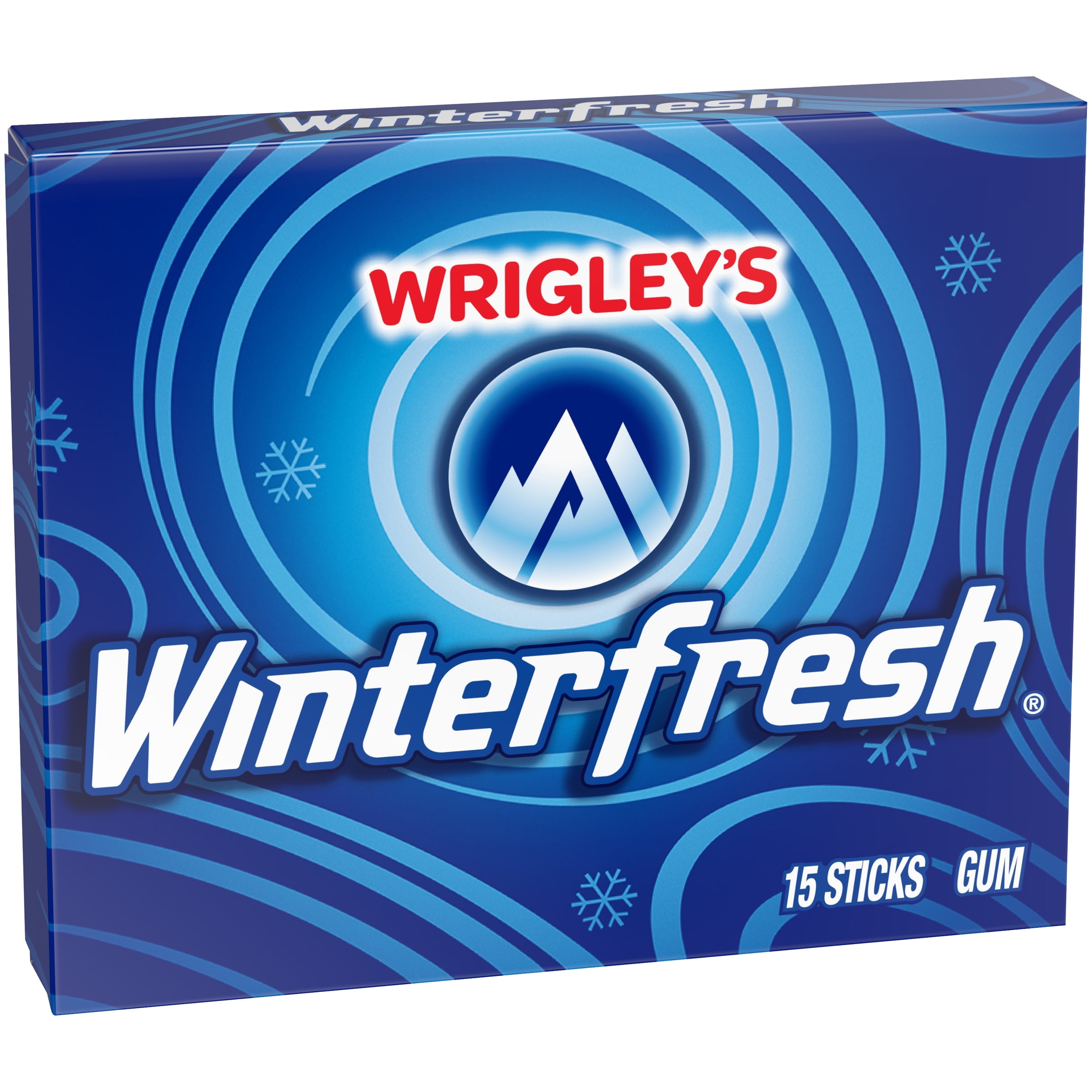 Wrigley's Winterfresh Chewing Gum, Wintery Mint Flavor, 15 Pieces ...