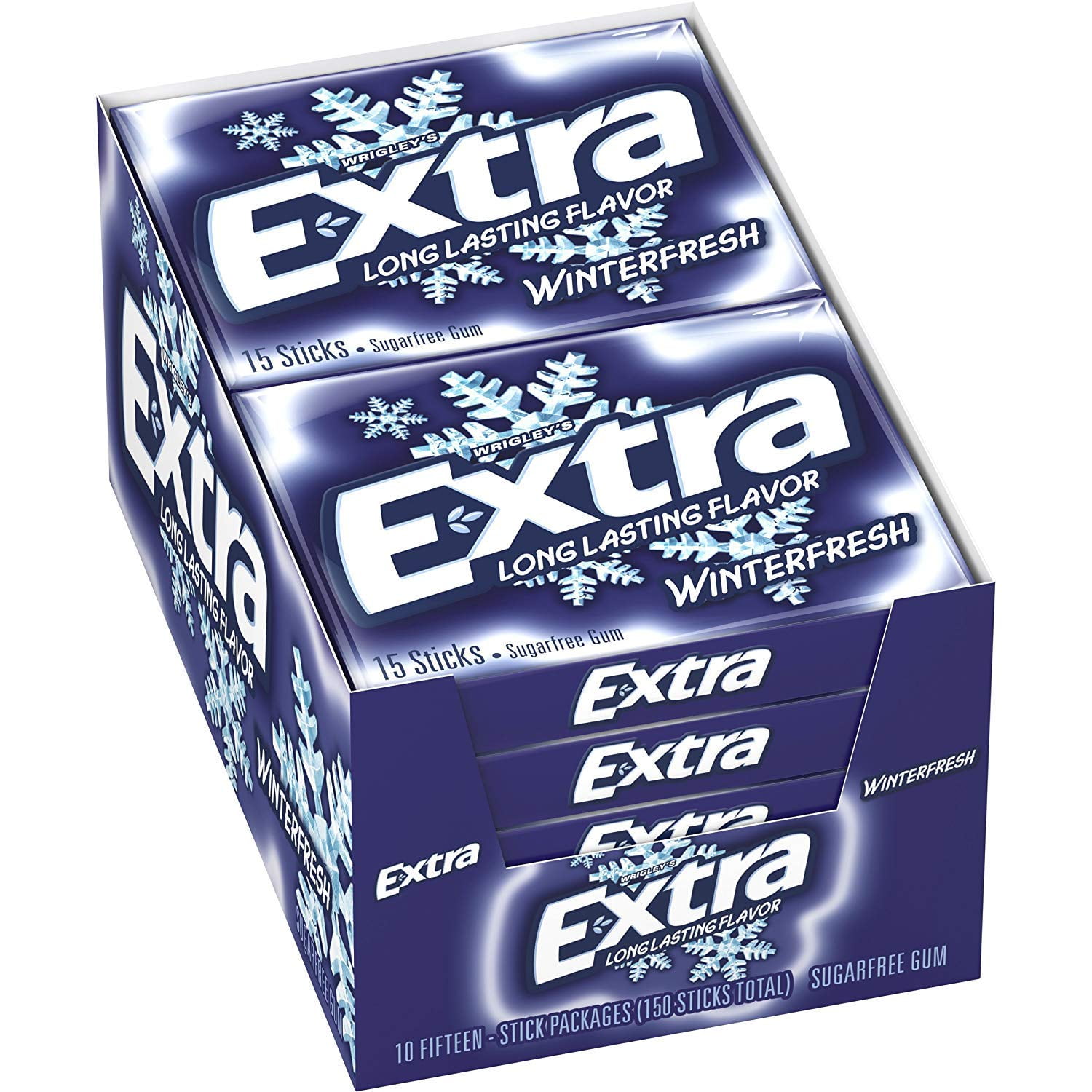 Wrigleys Extra Winterfresh Gum, Bulk Multi Value Pack, 15 Count Sticks ...
