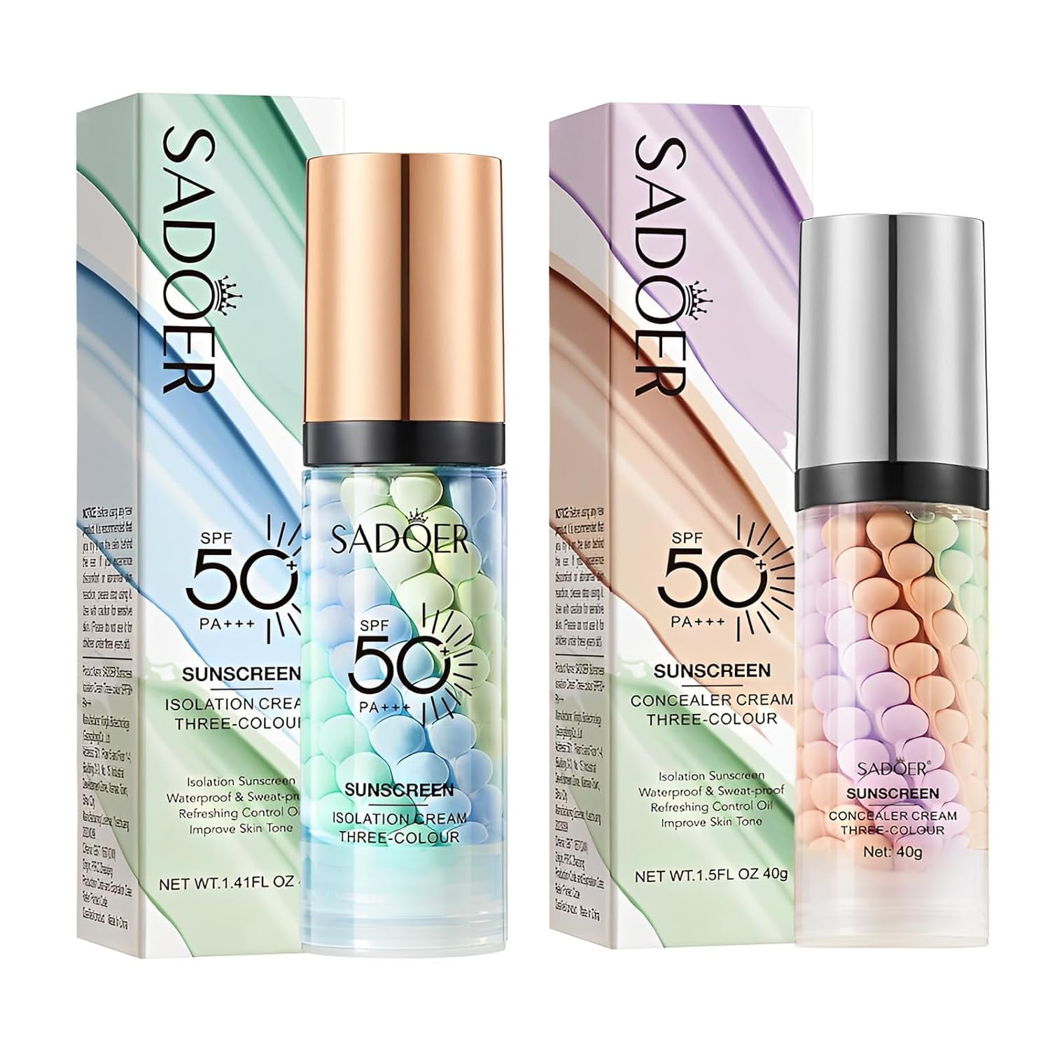 Wrinkle Blurring Primer, SADOER Triple Color Barrier Cream, SADOER ...