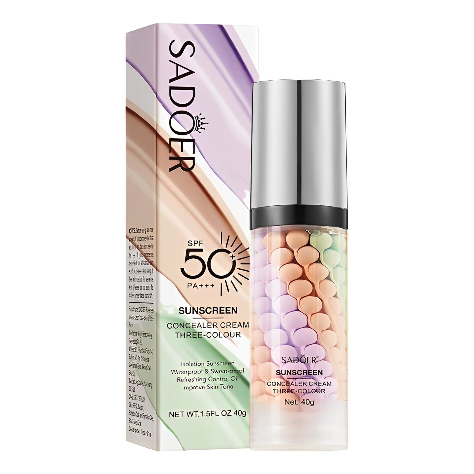 Wrinkle Blurring Primer, SADOER Triple Color Barrier Cream, SADOER ...