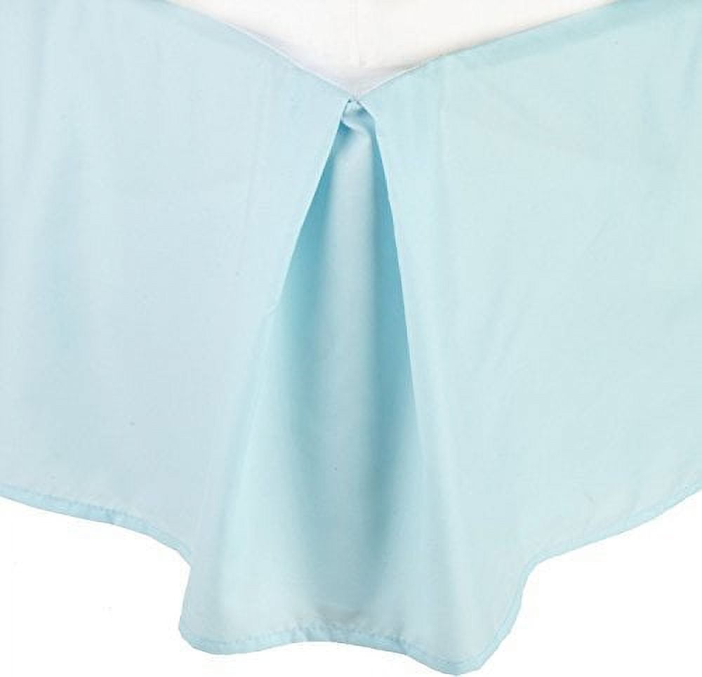 Elegant Comfort King Bed Skirt Dust Ruffle Aqua Microfiber Durable ...