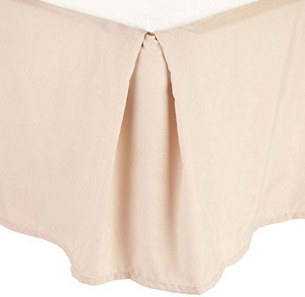 Wrinkle & Fade Resistant Bed Skirt Dust Ruffle King Cream - Walmart.com