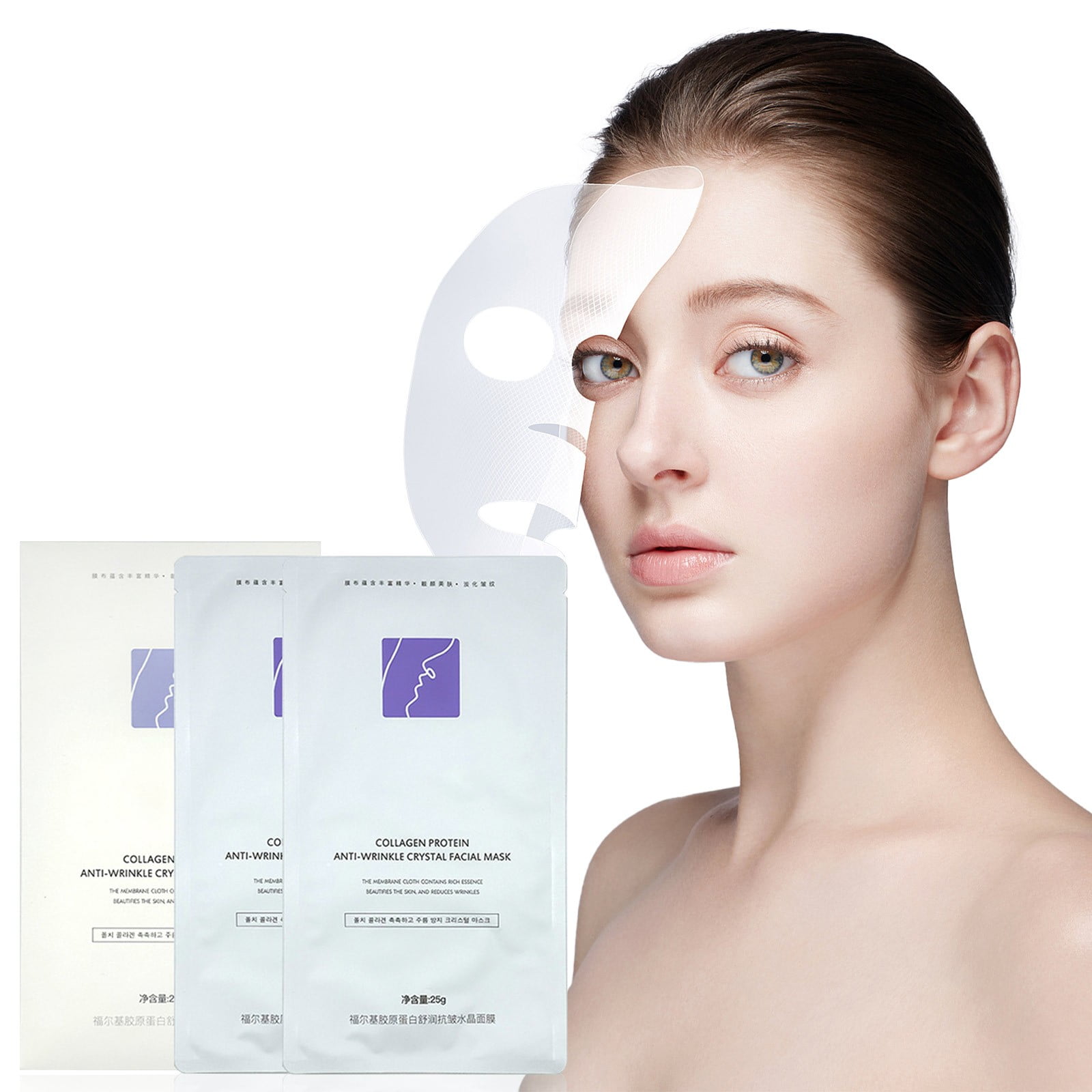 Wrinkle Firming Facial Mask | Hydrating Moisturizing Sheet Mask for ...