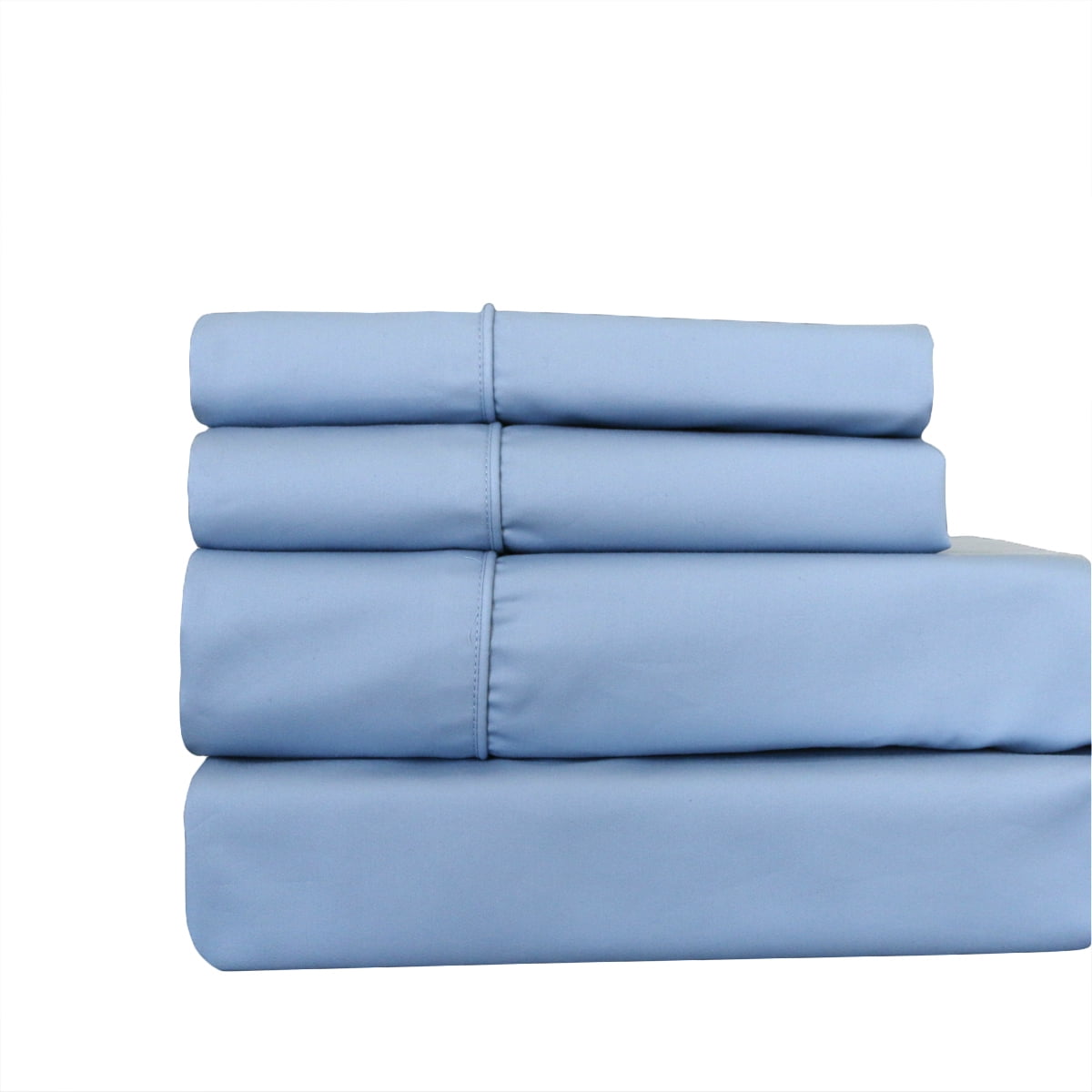 Wrinkle-Free 650 Thread Count Solid Cotton Blend Sheets Easy Care Sheet ...