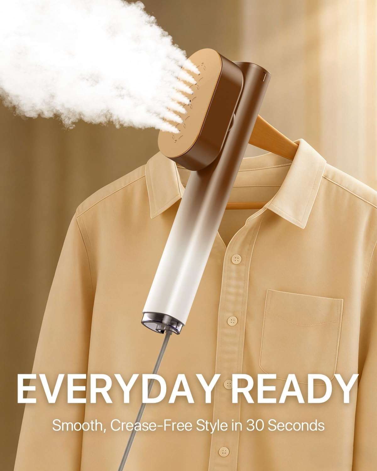 Wrinkle Removal – 950W Portable Handheld Clothes Steamer, Fast Heat-Up ...