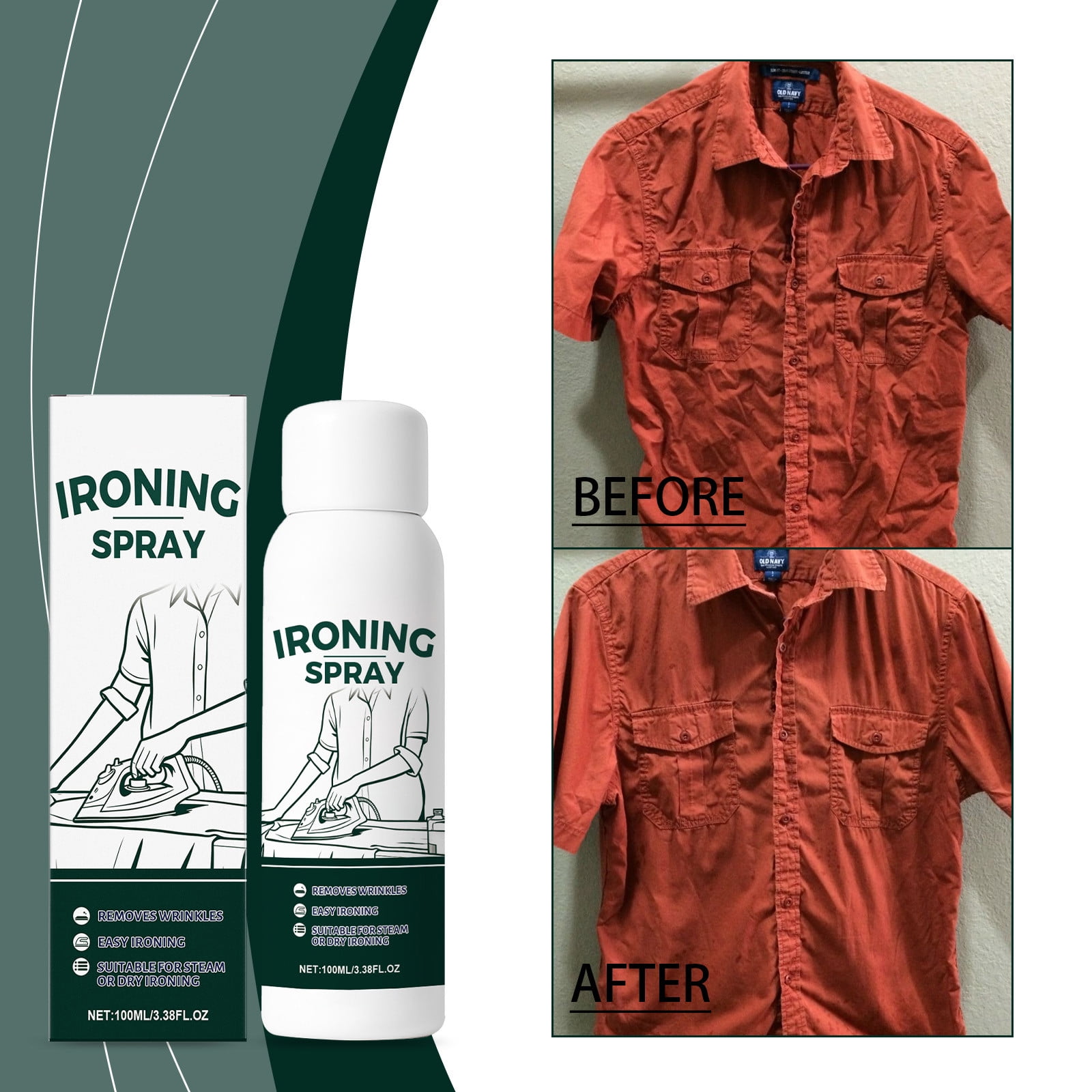 Wrinkle Remover Spray, Wrinkle Release Spray for Clothes, Instant ...