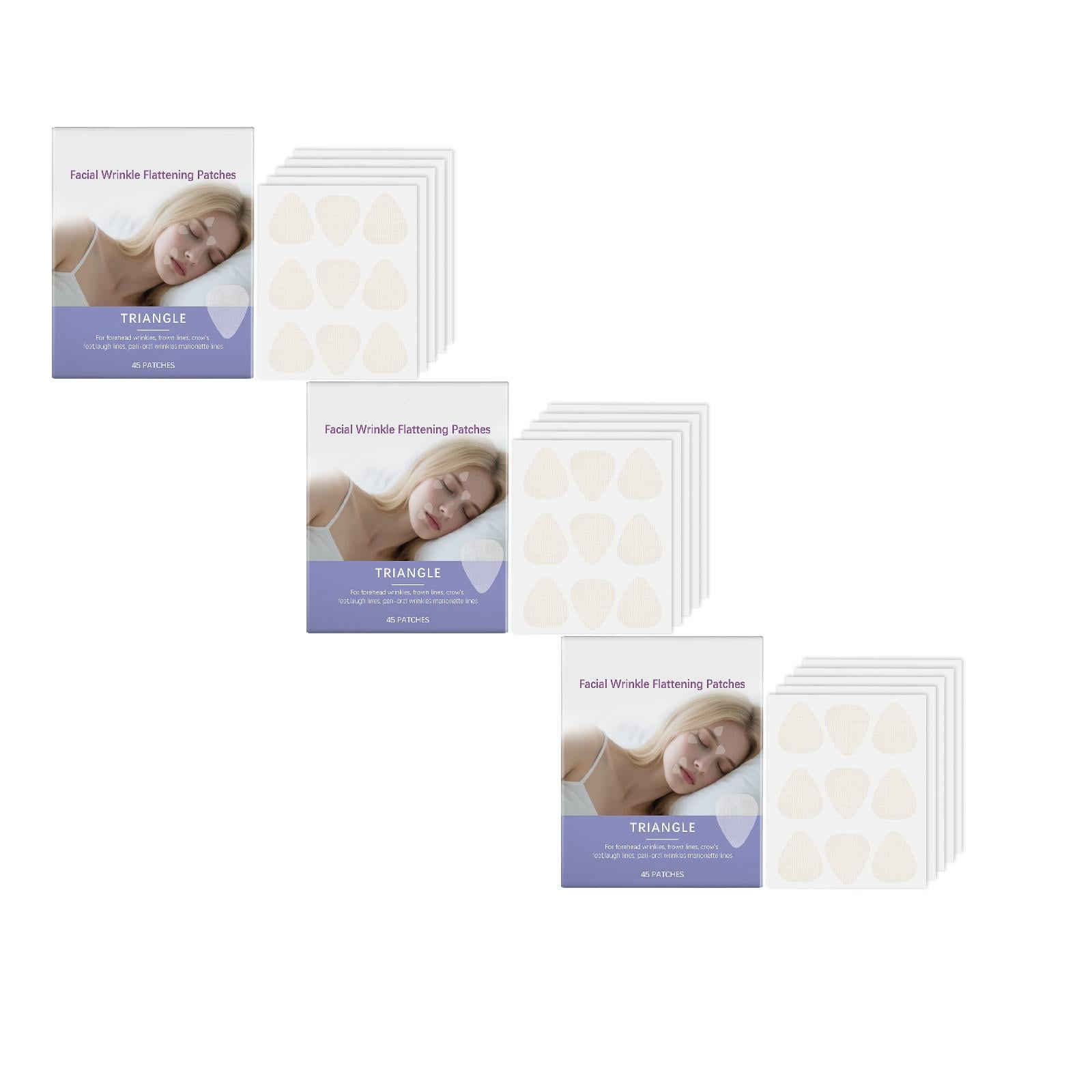 Wrinkle Repairing Patch, forehead & Eye & Smile Line Wrinkle Patch ...