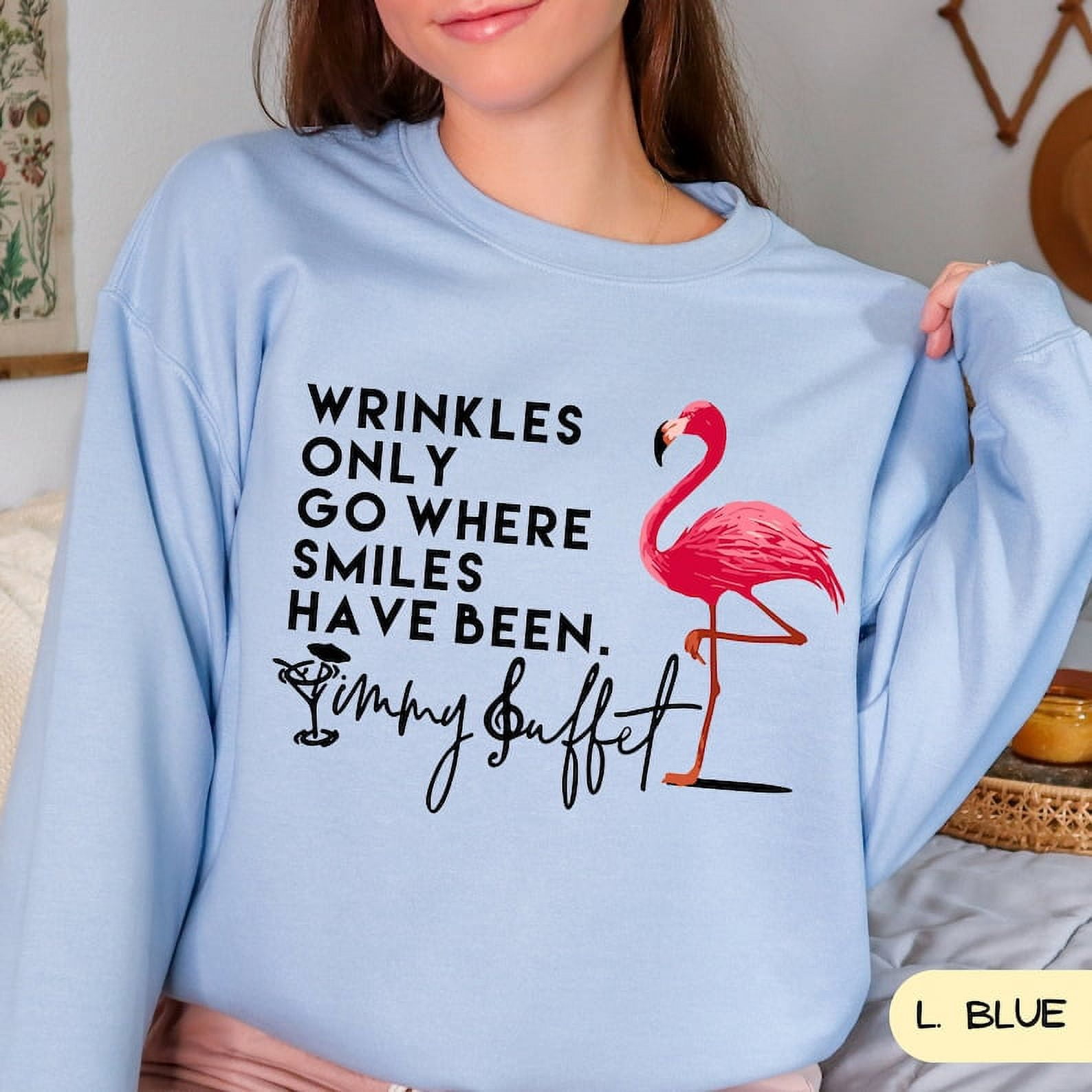 Wrinkles Only Go Where Smiles Have Been Shirt, Jimmy Buffett Memorial ...
