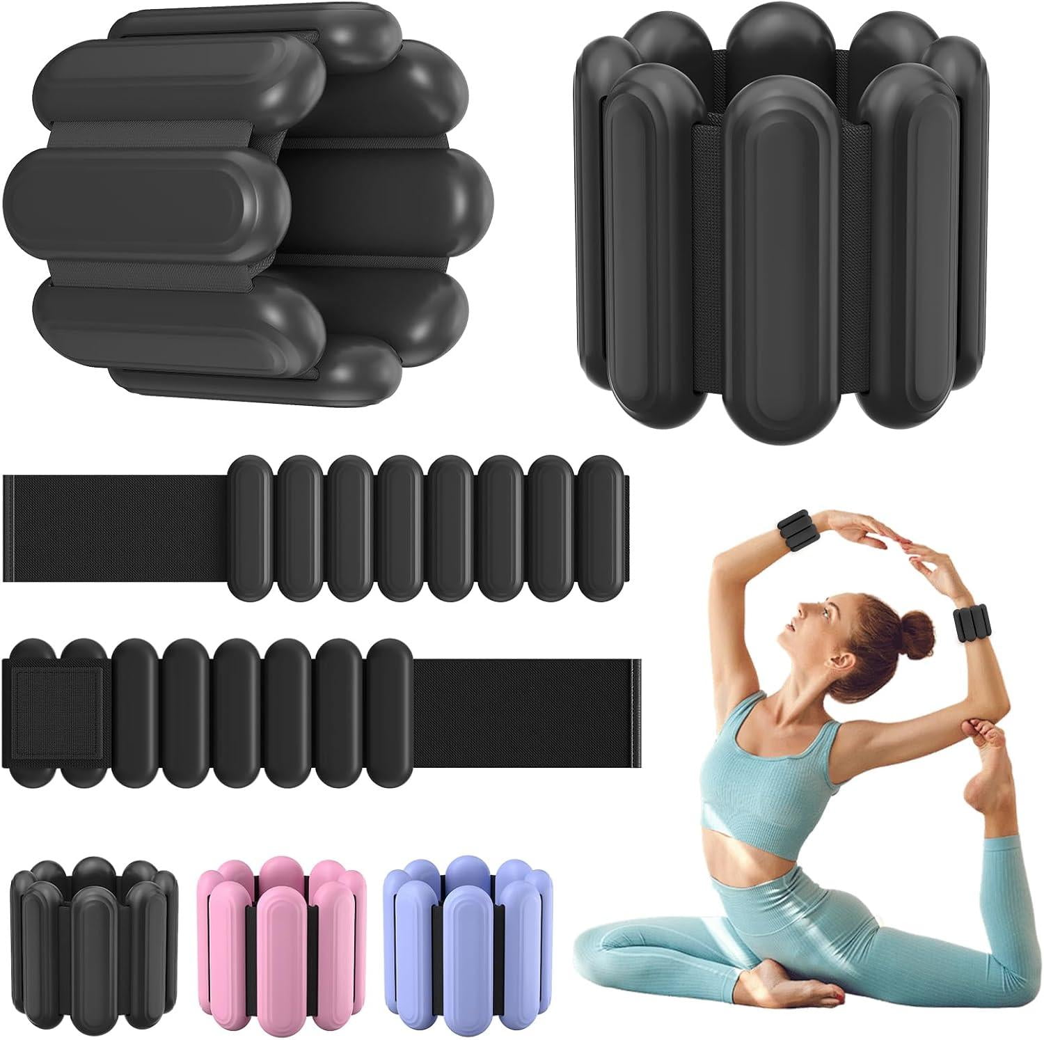 Wrist & Ankle Weights for Women, Wearable Strong Arm & Leg Weights Set ...