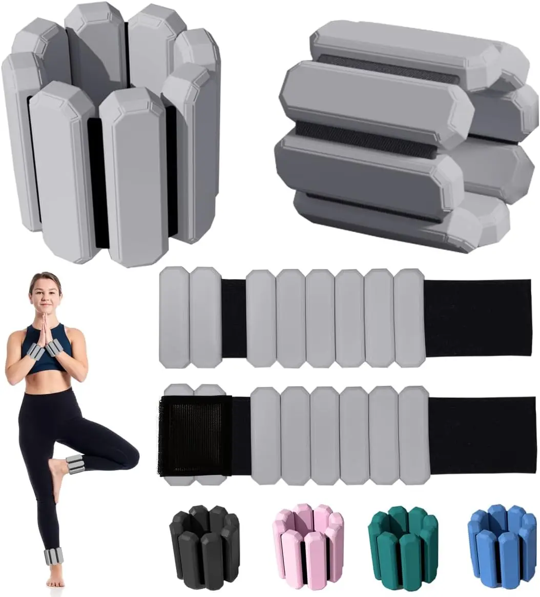 Wrist & Ankle Weights for Women Men Adjustable Arm & Leg Weights ...