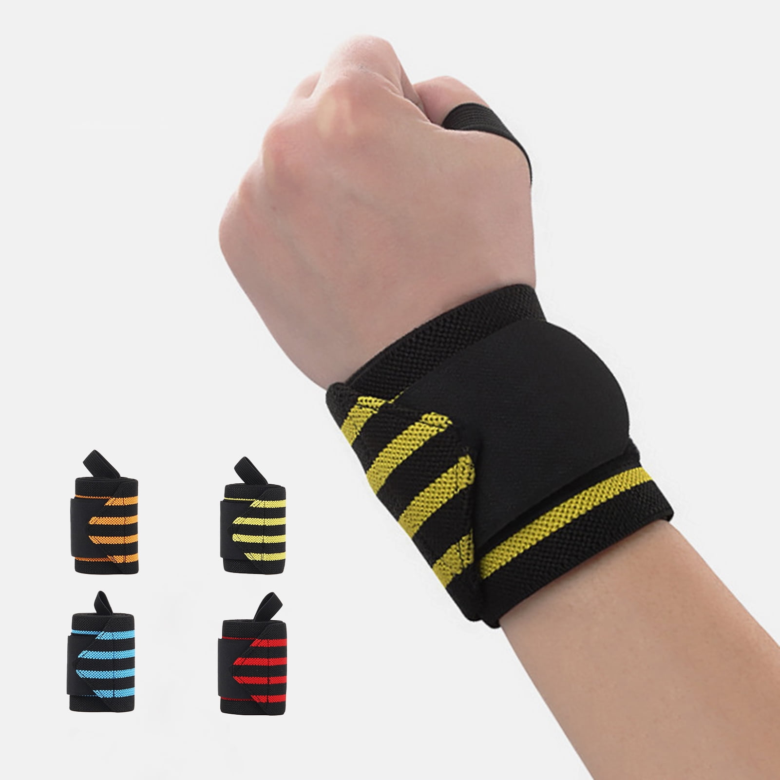 Wrist Band - Adjustable Compression Strap - Elastic & Breathable Fabric ...