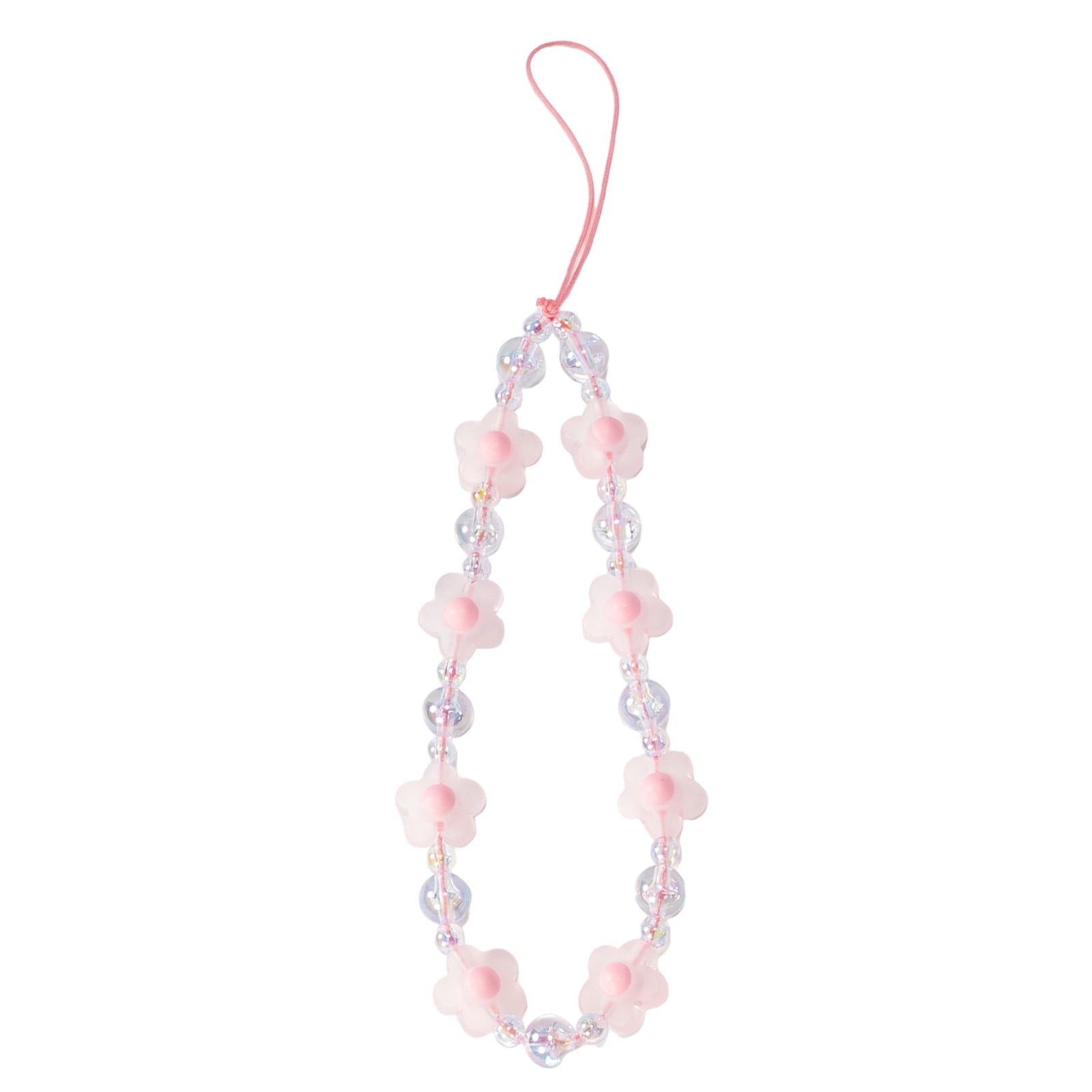 Wrist Bands Lanyard Phone Wrist Strap Bead Phone Wristlet Flower Phone ...