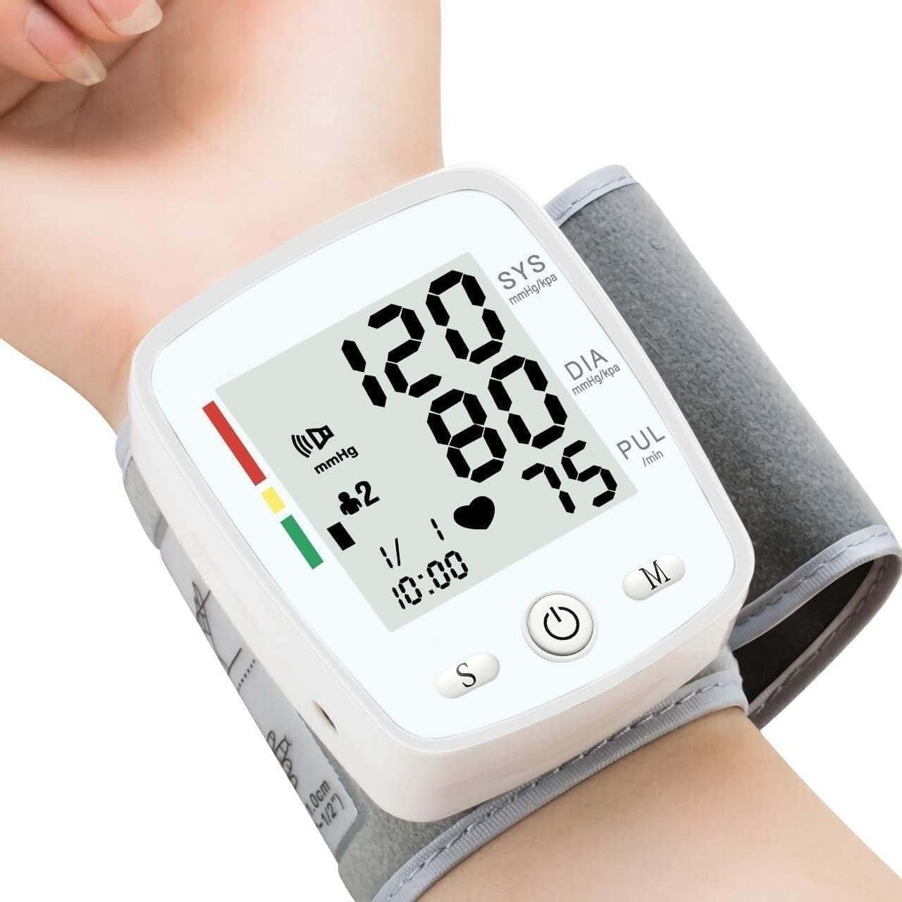 Wrist Blood Pressure Monitor Digital BP Monitor Rechargeable BP Machine ...