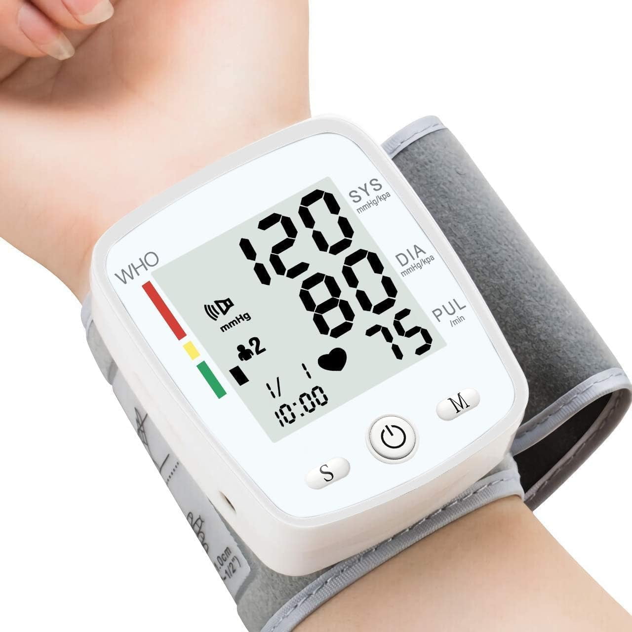 SUWU Rechargeable Wrist Blood Pressure Monitor, USB Powered, Home ...