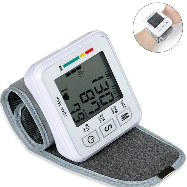 Wrist Blood Pressure Monitor, Dual User Memory, Adjustable Wrist Cuff ...