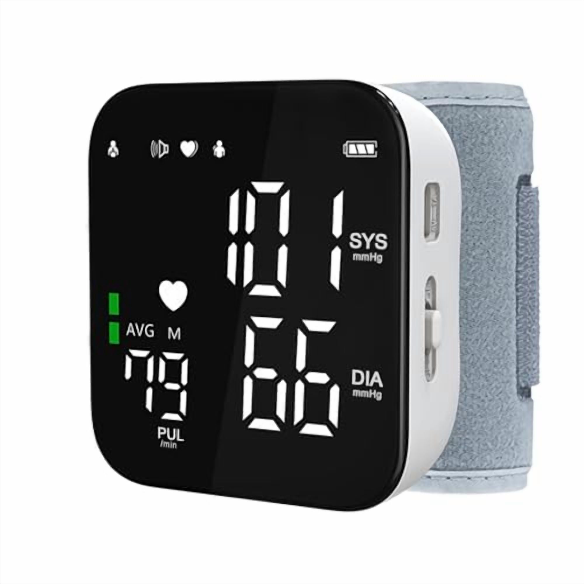 Wrist Blood Pressure Monitor Rechargeable Digital Automatic Blood ...