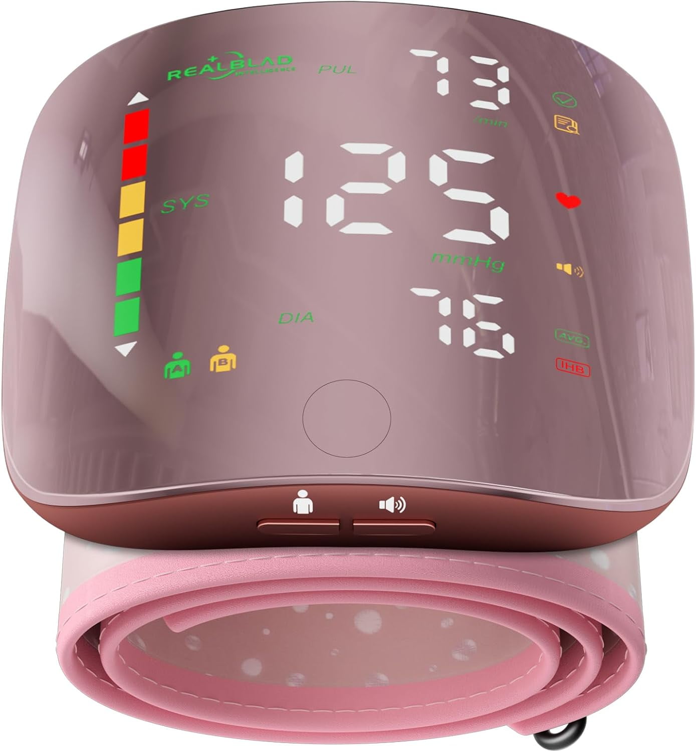 Wrist Blood Pressure Monitors for Home Use with LED Curved Screen ...