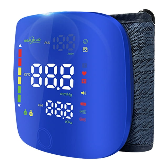 Wrist Blood Pressure Monitors, Rechargeable Blood Pressure Cuff with ...