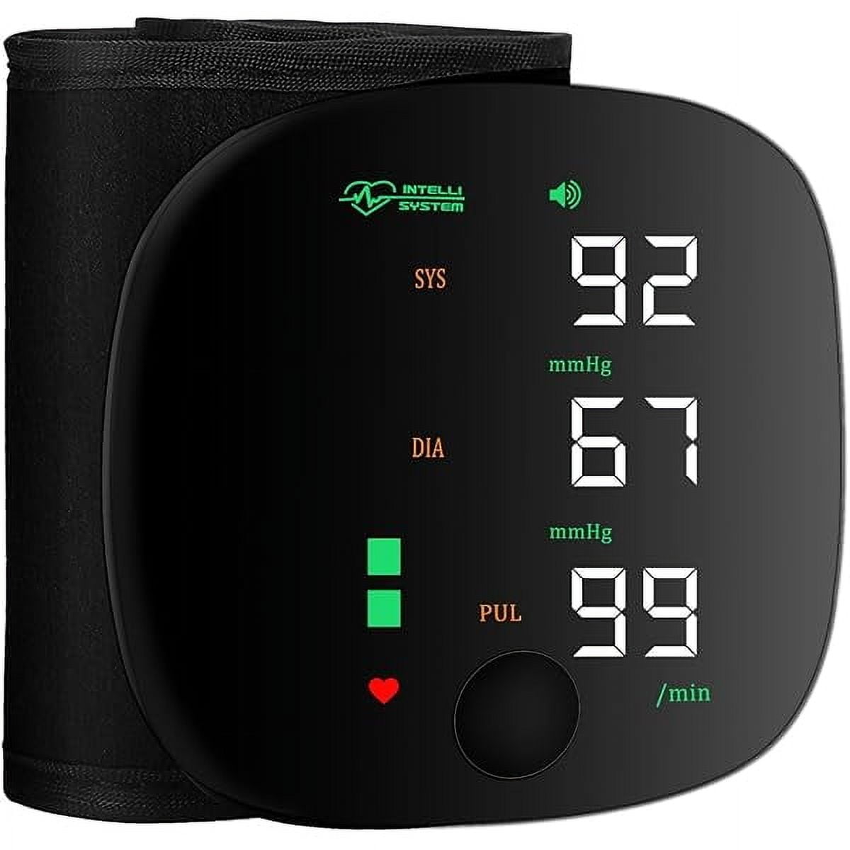 Wrist Blood Pressure, Rechargeable Monitors for Home Use with Digital ...