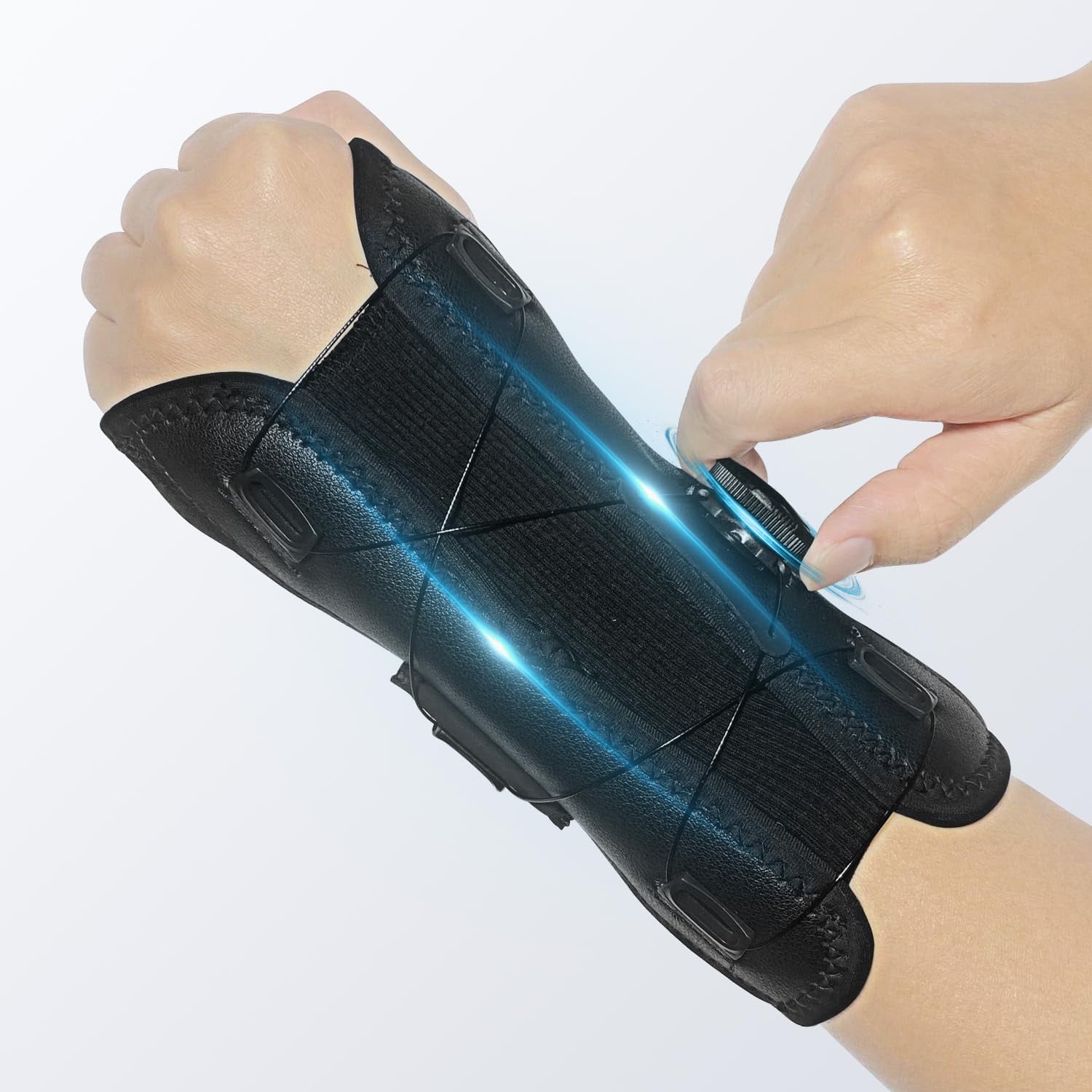 Wrist Brace for Carpal Tunnel- Adjustable Knob Hand Brace Night Support ...