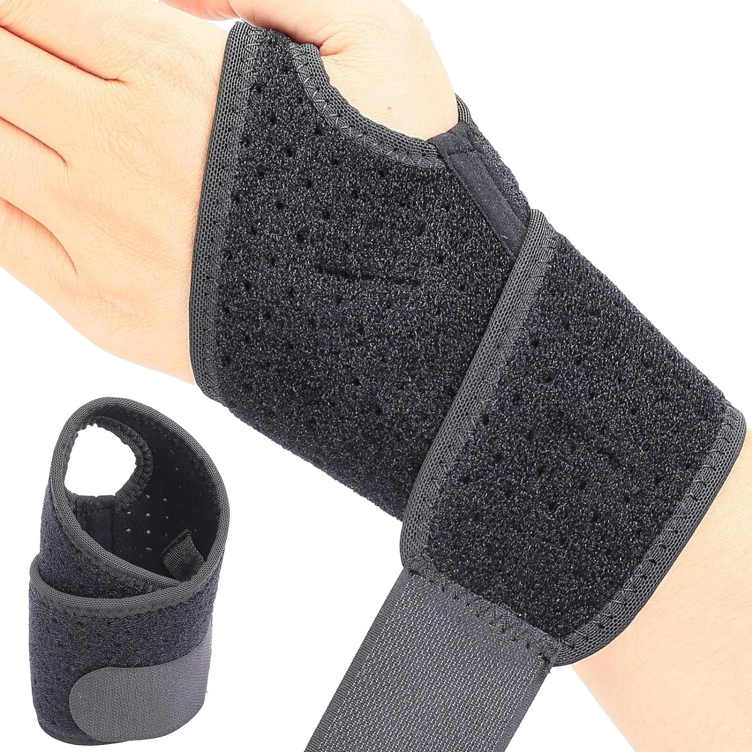 Wrist Brace for Carpal Tunnel, Adjustable Wraps Pain Relief/Arthritis ...