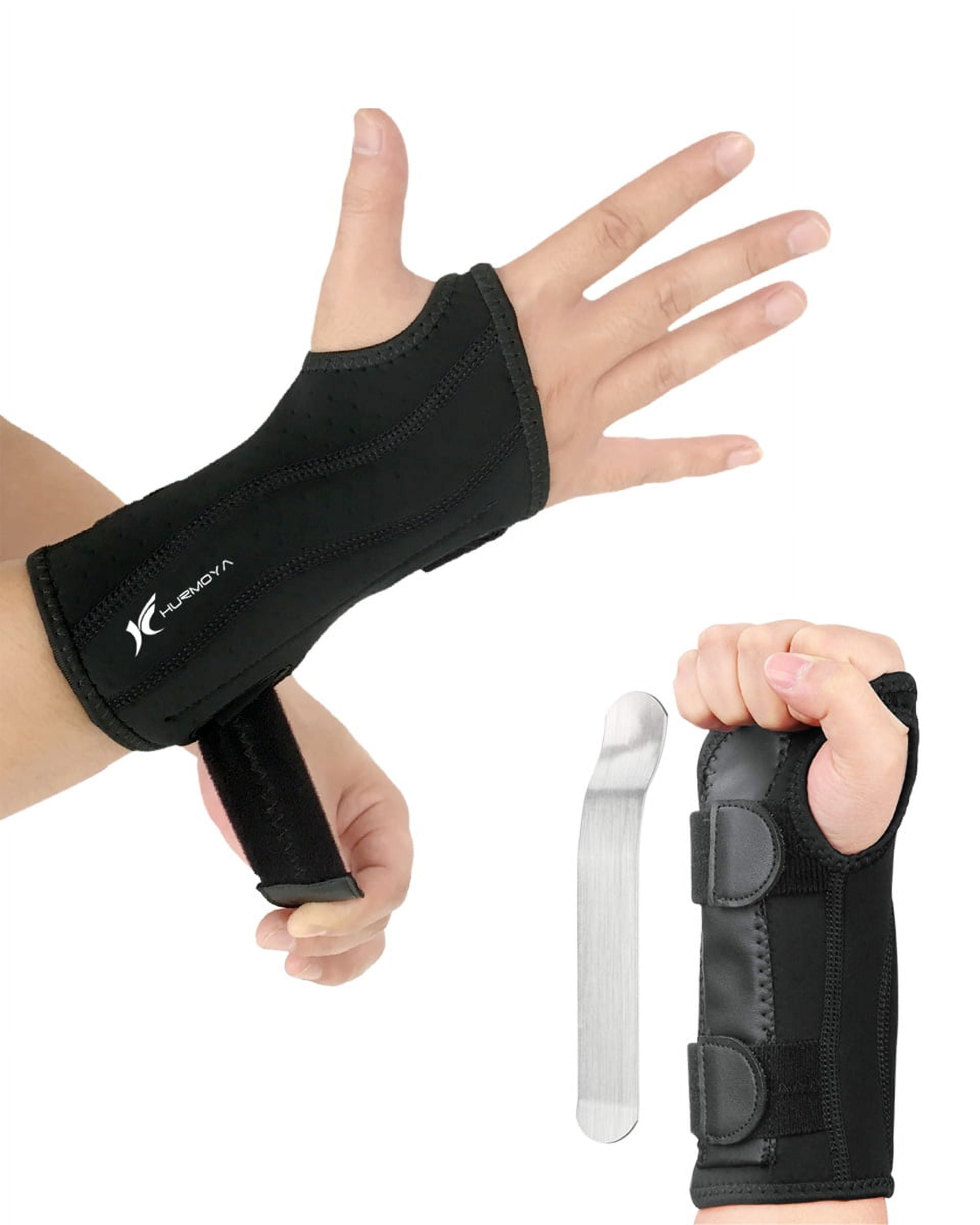 Hurmoya Wrist Brace, Adjustable, Night Sleep Aid, Large, Right Hand ...