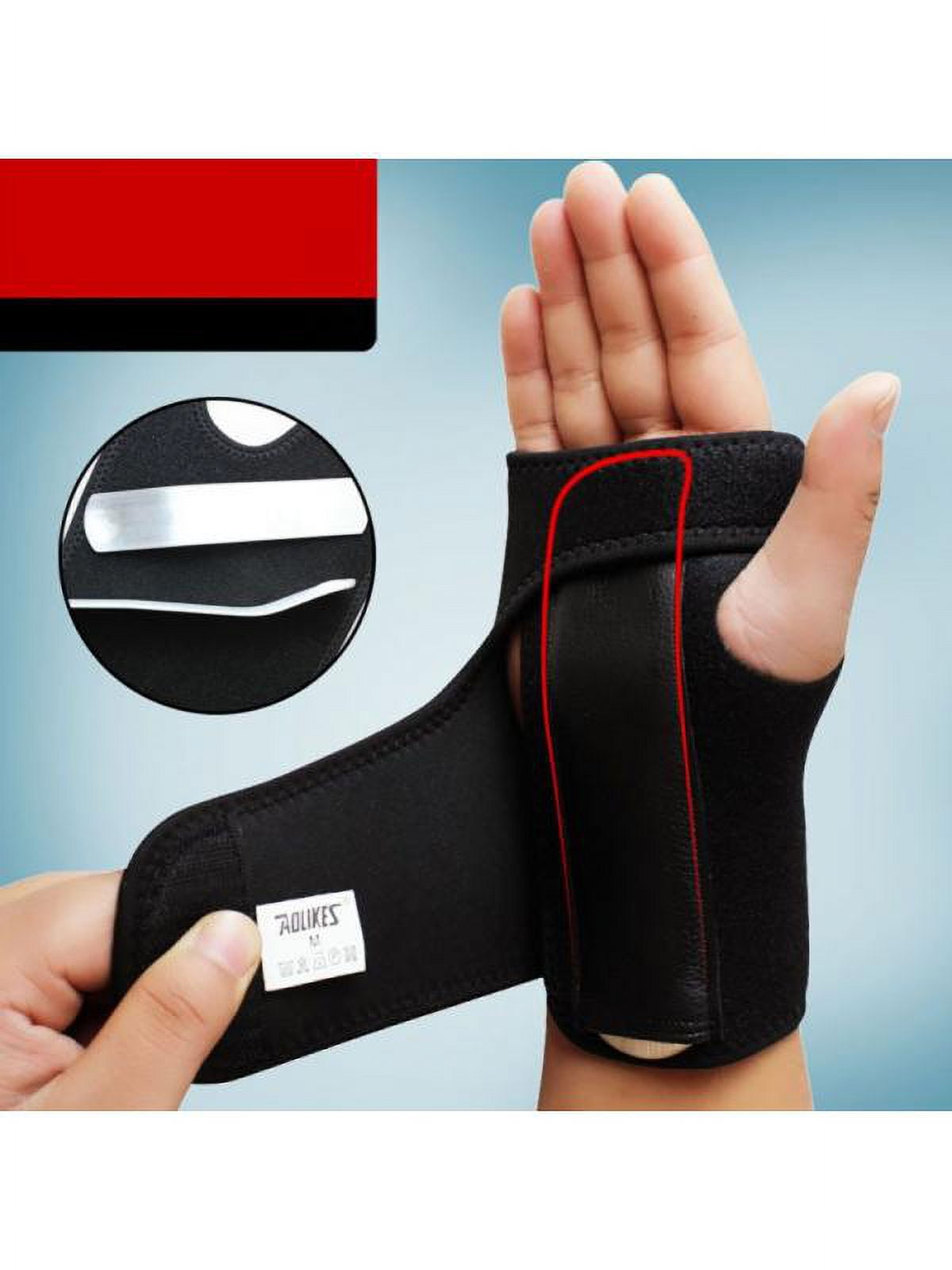 Wrist Brace for Carpal Tunnel, Arthritis, Tendonitis Support Fitting ...