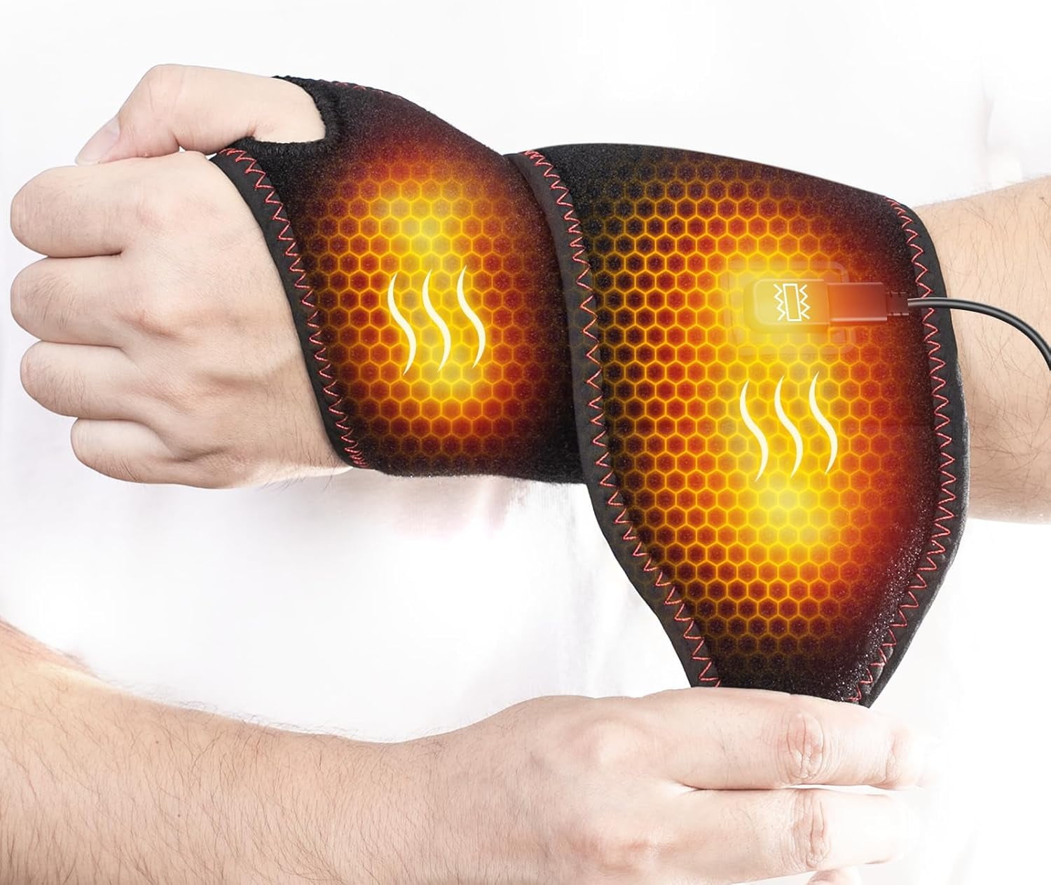 Wrist Hand Heating Pad with Massage for Carpal Tunnel Relief,Hand ...