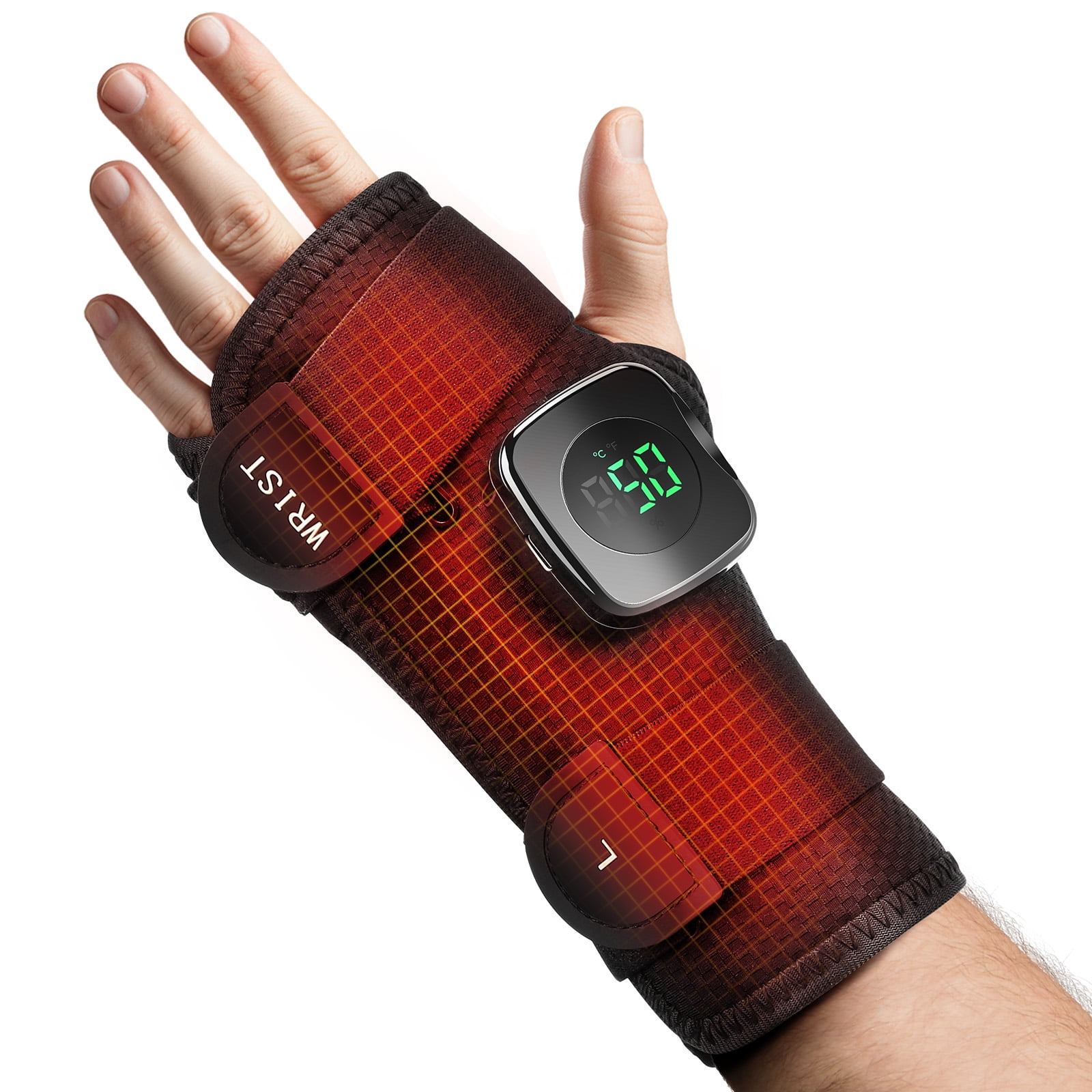 Wrist Heating Pad Wrap, Heated Wrist Brace, Cordless Heating Wrist Wrap ...