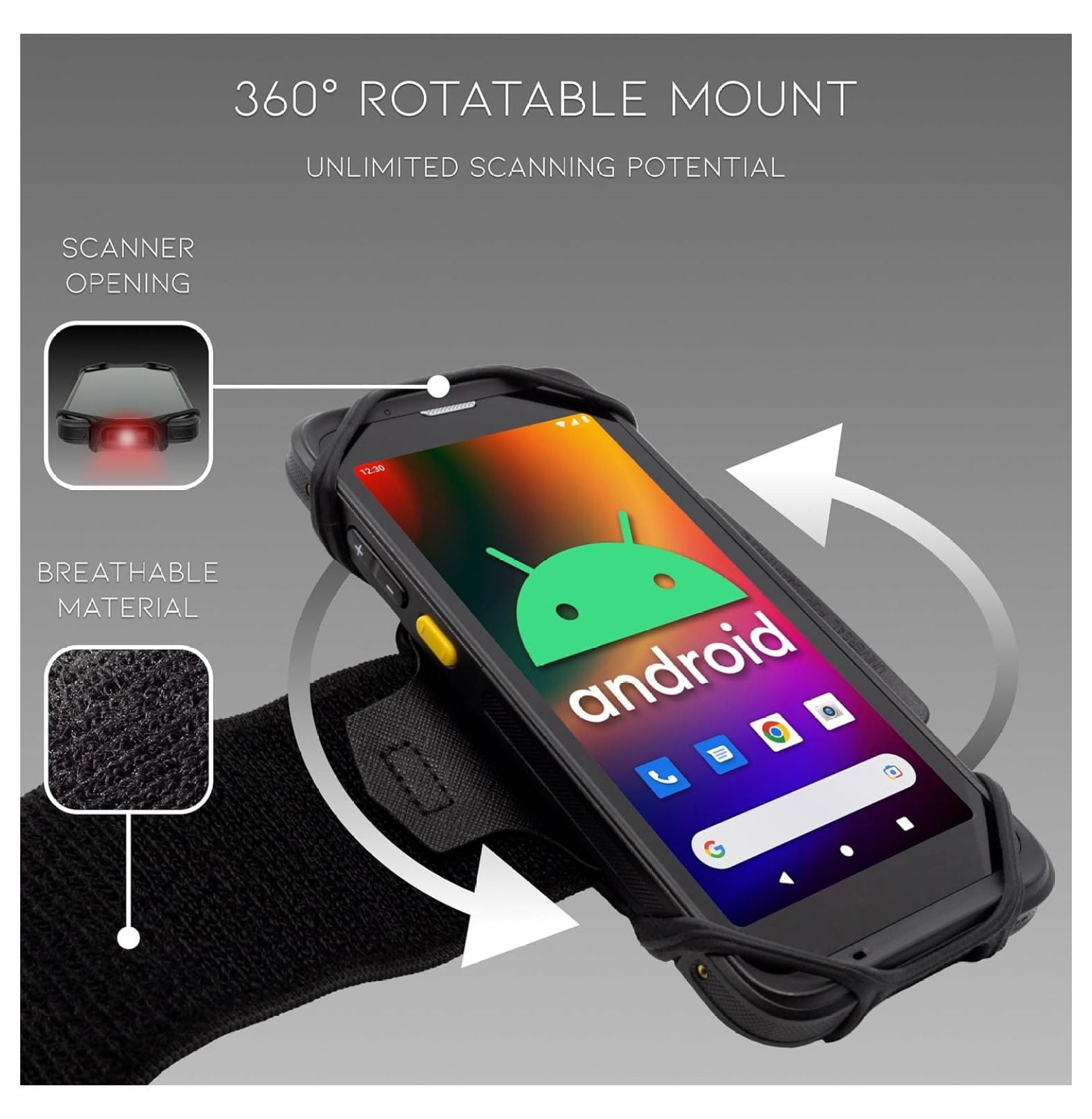 Wrist Mount Compatible with Zebra Android Barcode Scanners and iOS ...