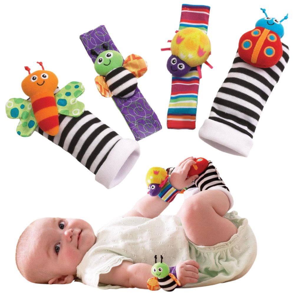 Wrist Rattle Foot Finder Sock, Baby Wrist Rattle Socks and Foot Finder ...